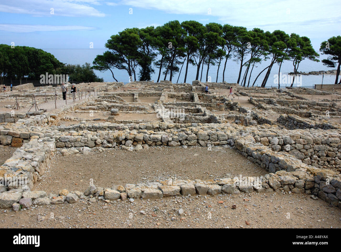 Panoramic view Ampurias ruinas de Empúries Empuries Girona Gerona ...