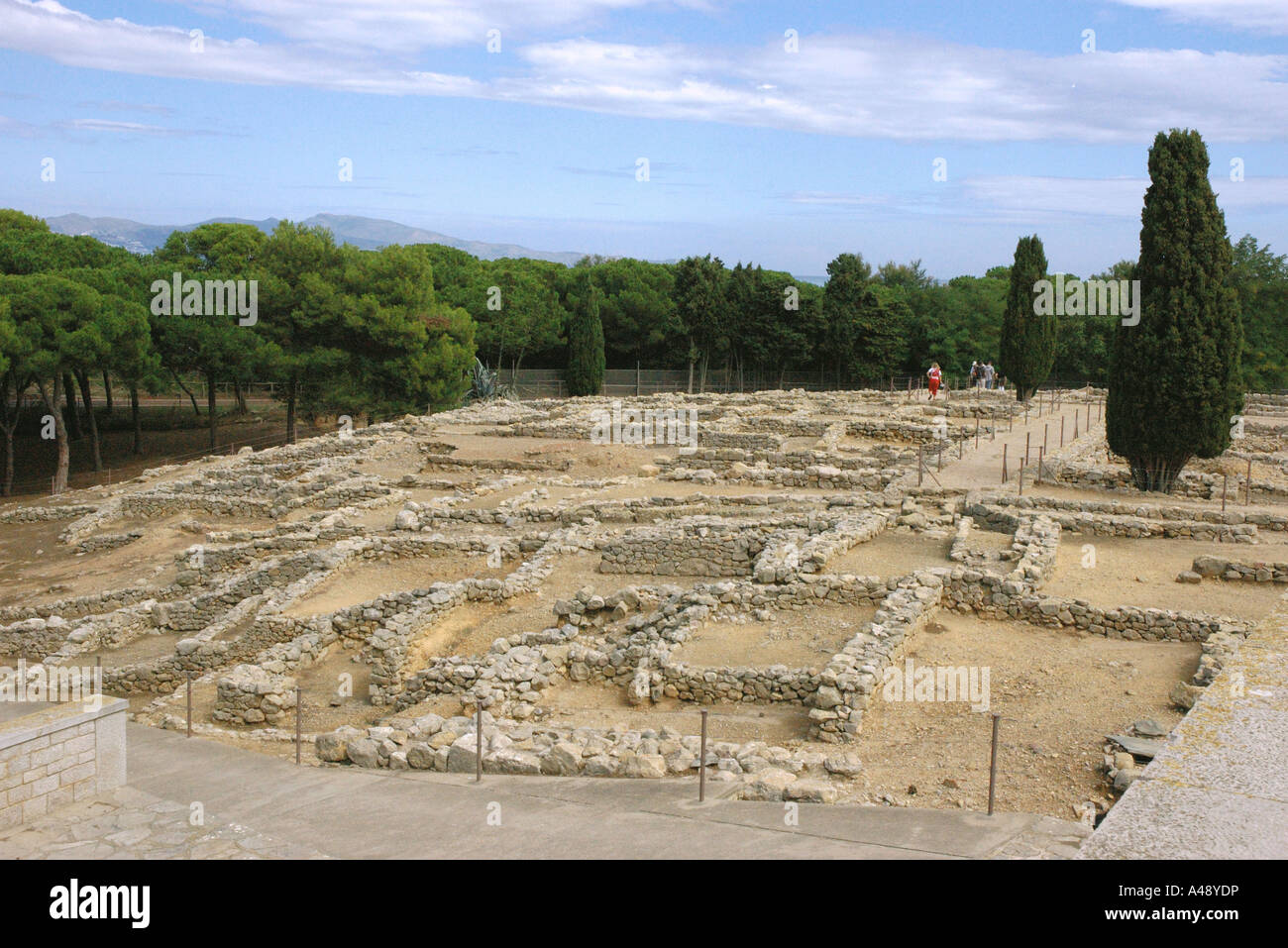 Panoramic view Ampurias ruinas de Empúries Empuries Girona Gerona ...