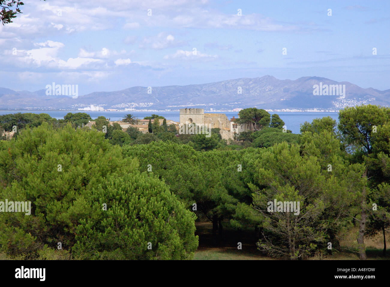 Panoramic view Ampurias ruinas de Empúries Empuries Girona Gerona ...