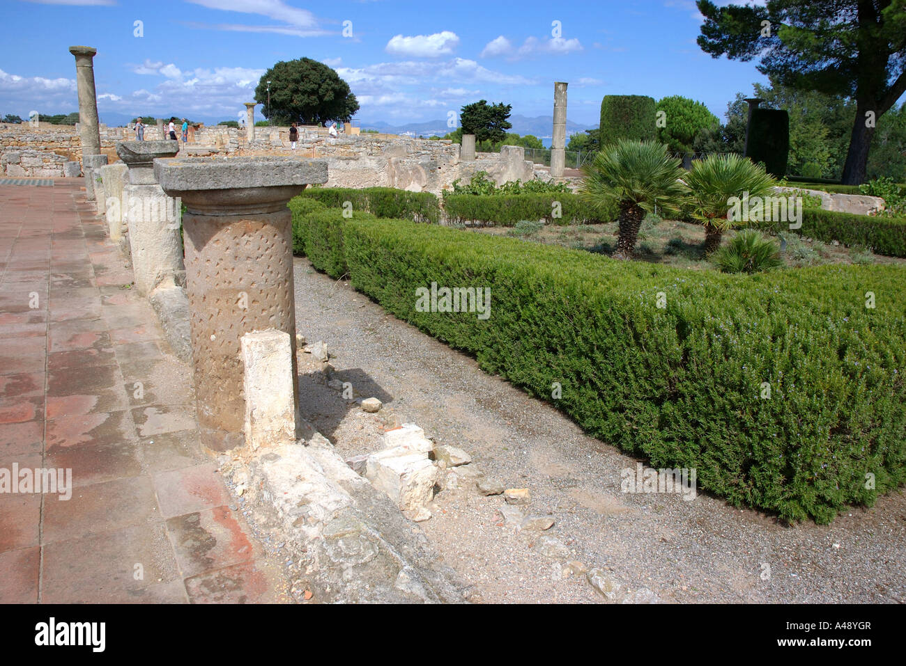 Panoramic view Ampurias ruinas de Empúries Empuries Girona Gerona ...