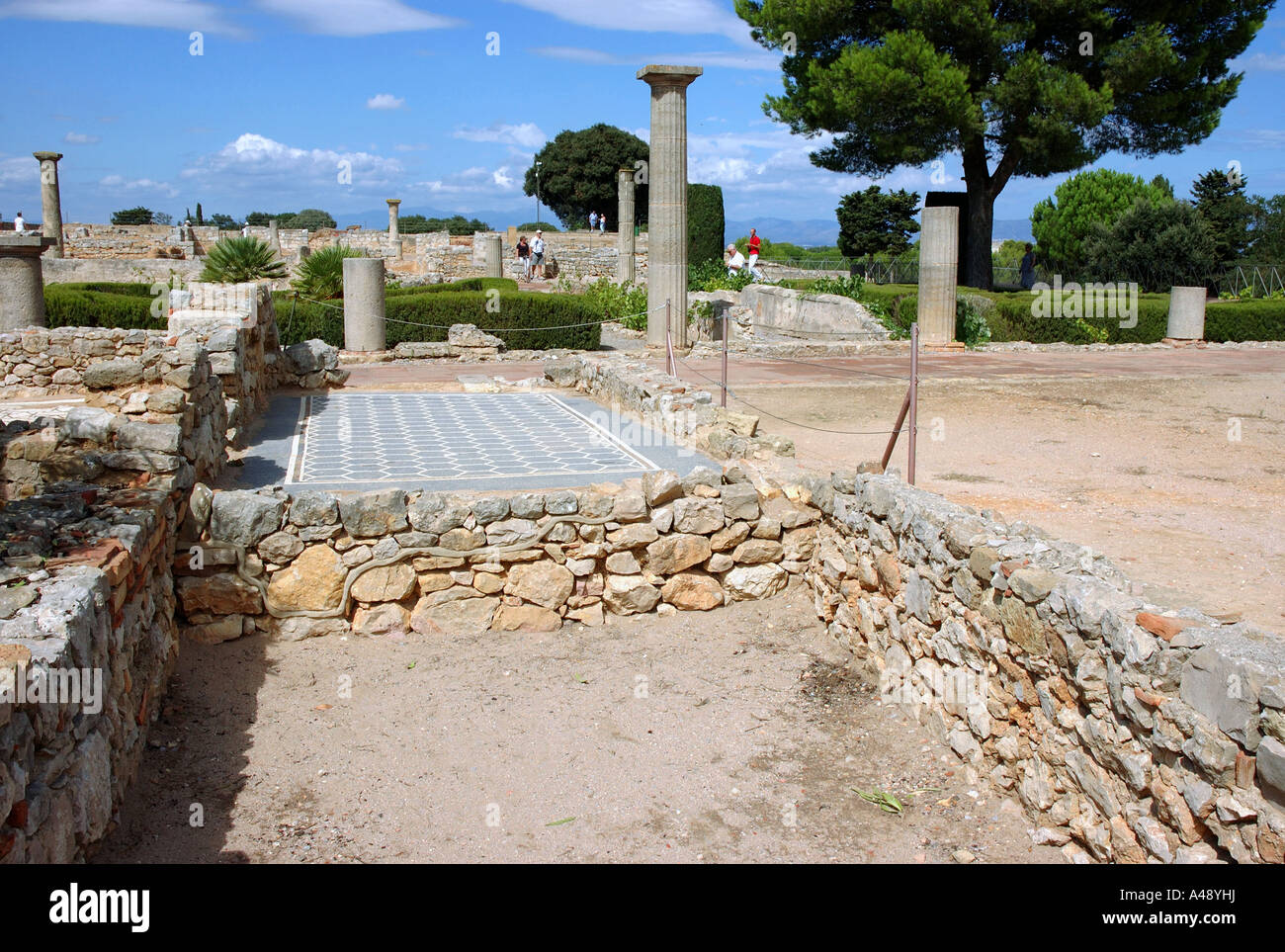 Panoramic view Ampurias ruinas de Empúries Empuries Girona Gerona ...