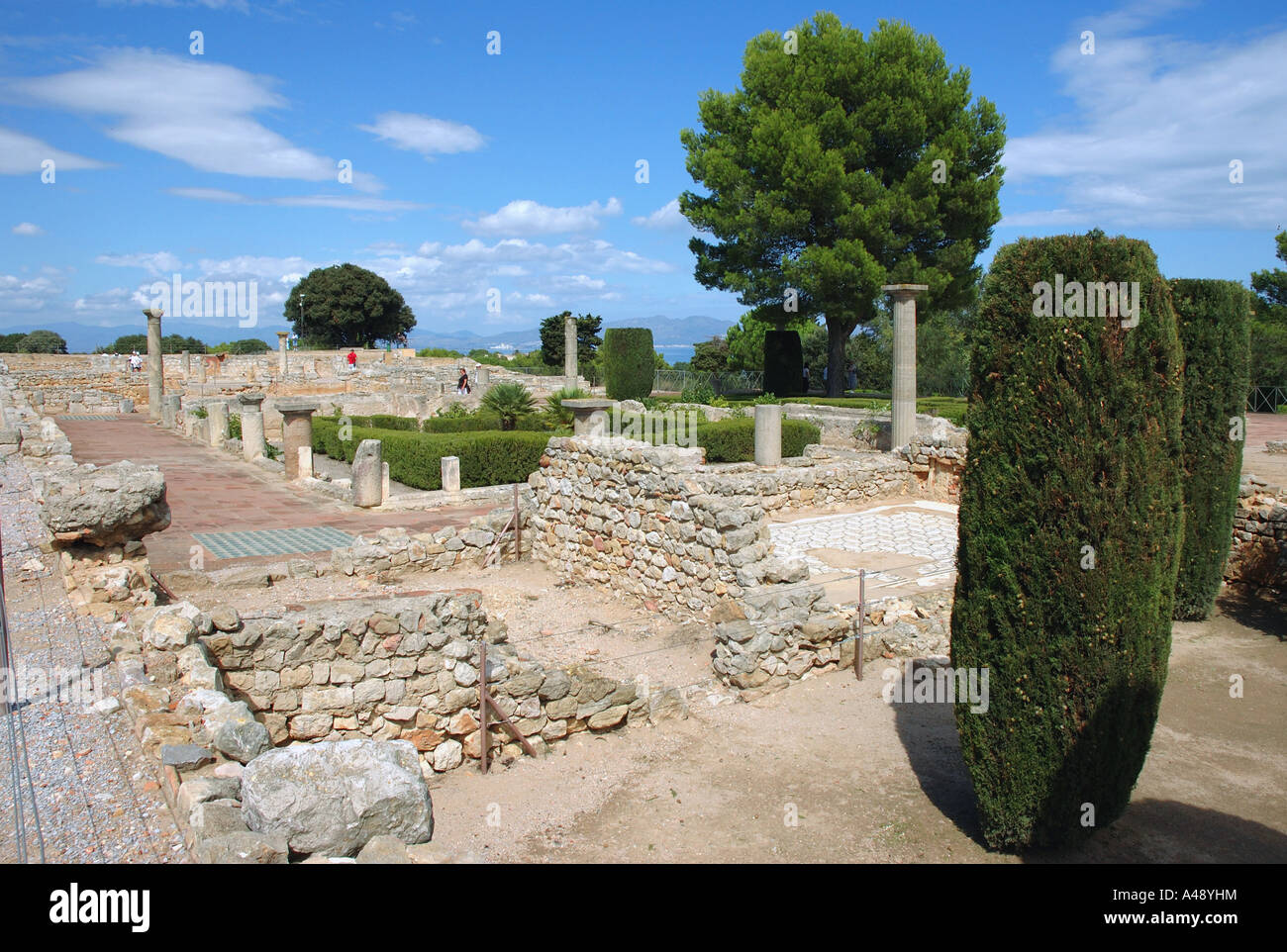 Panoramic view Ampurias ruinas de Empúries Empuries Girona Gerona ...