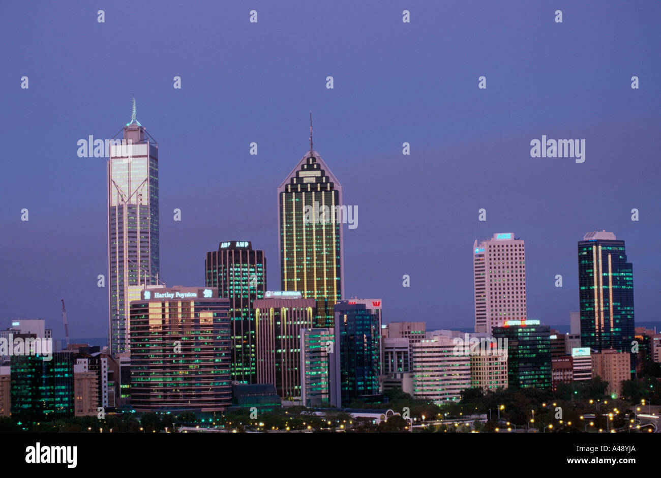Skyline of Perth Stock Photo - Alamy