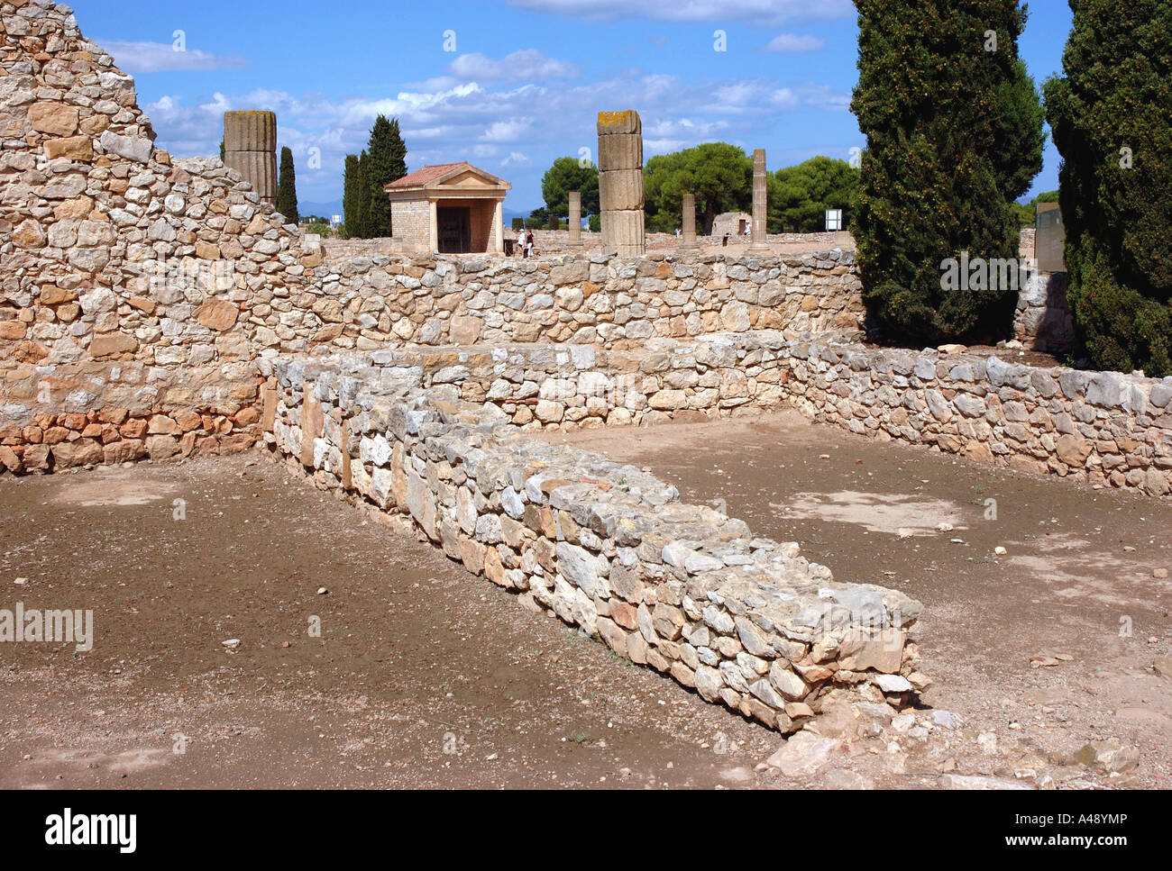 Panoramic view Ampurias ruinas de Empúries Empuries Girona Gerona ...
