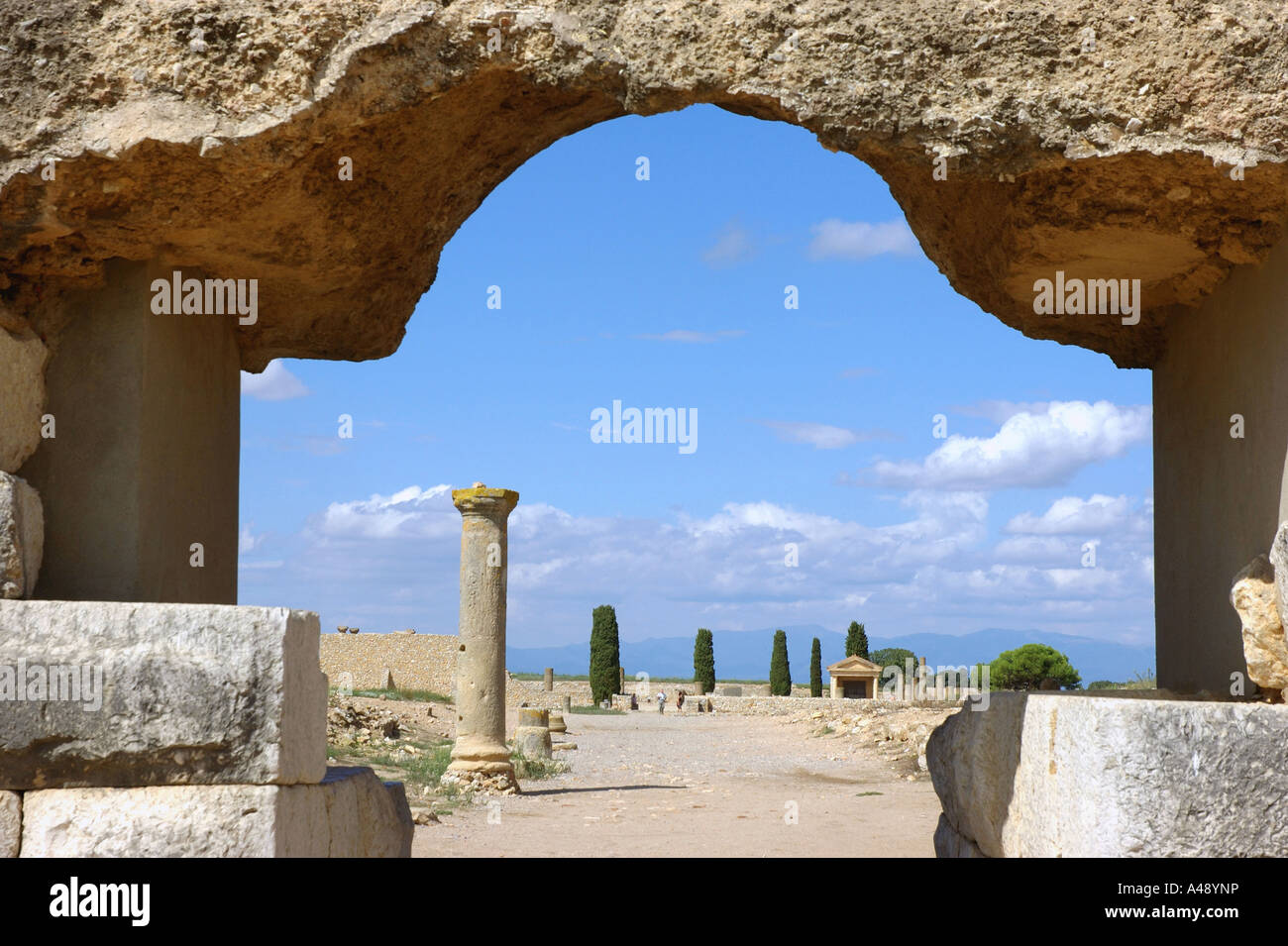 Panoramic view Ampurias ruinas de Empúries Empuries Girona Gerona ...