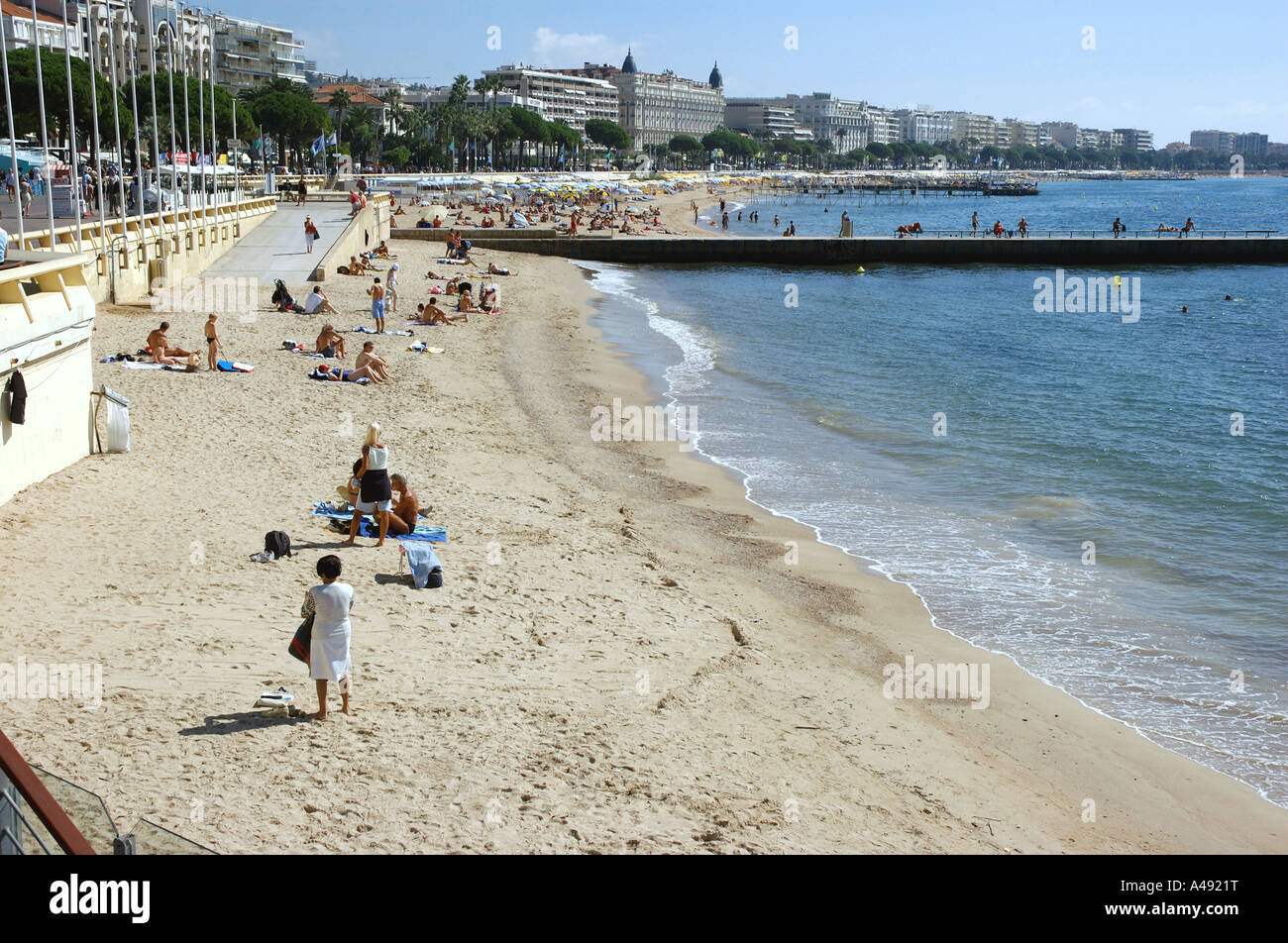 Panoramic view of seafront & beach of Cannes Côte D'Azur Cote D Azur ...