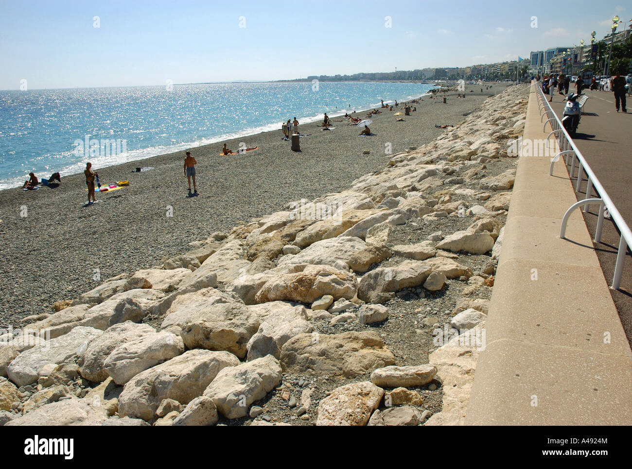 Panoramic view of seafront & beach of Nice Côte D'Azur Cote D Azur ...