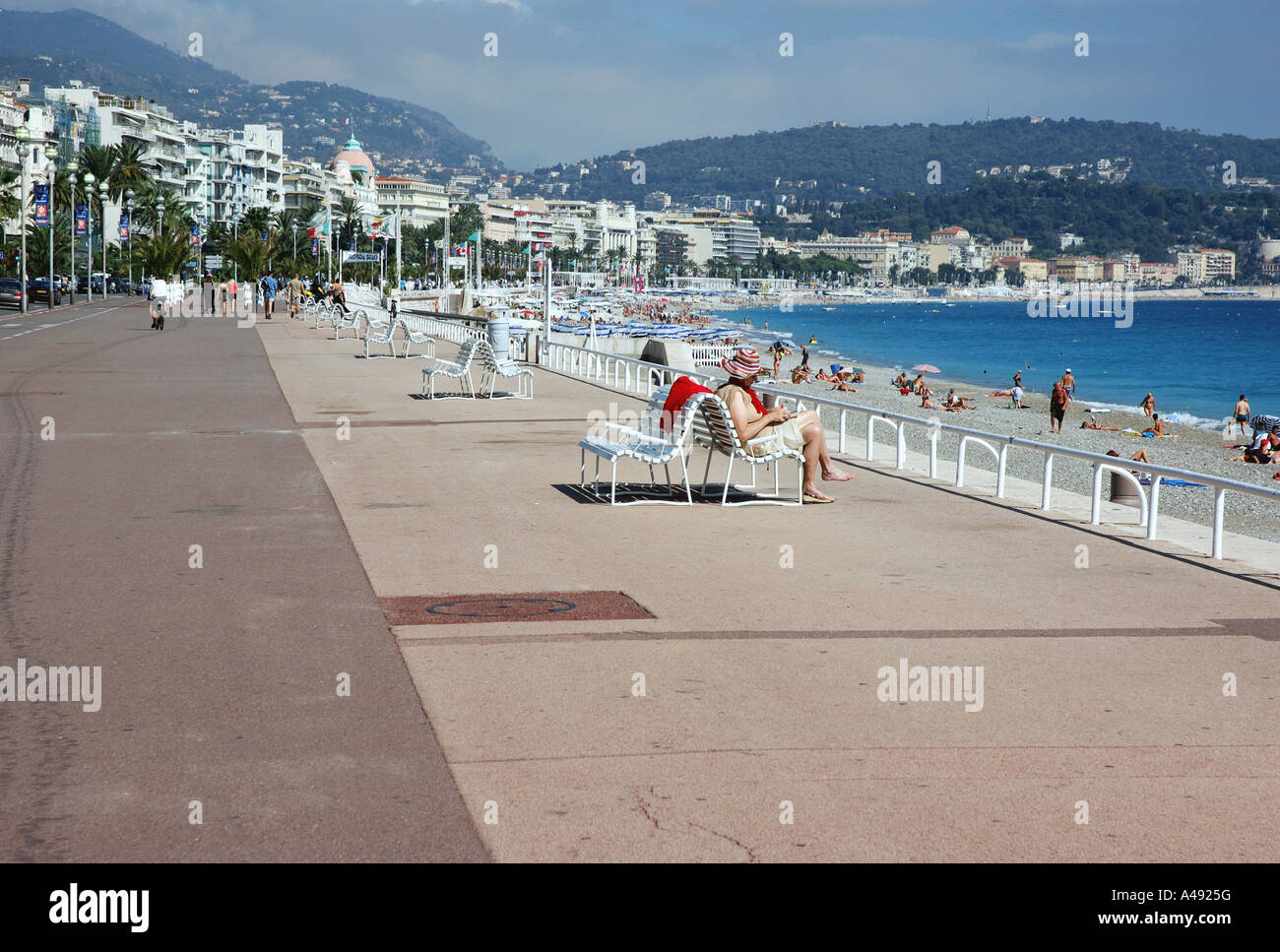 Panoramic view of seafront & beach of Nice Côte D'Azur Cote D Azur ...