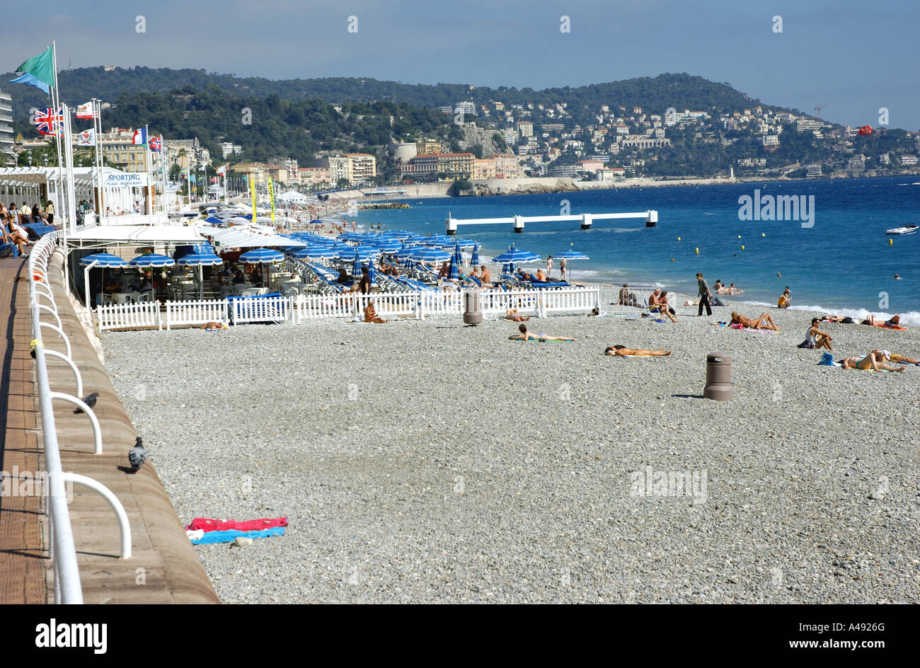 Panoramic view of seafront & beach of Nice Côte D'Azur Cote D Azur ...