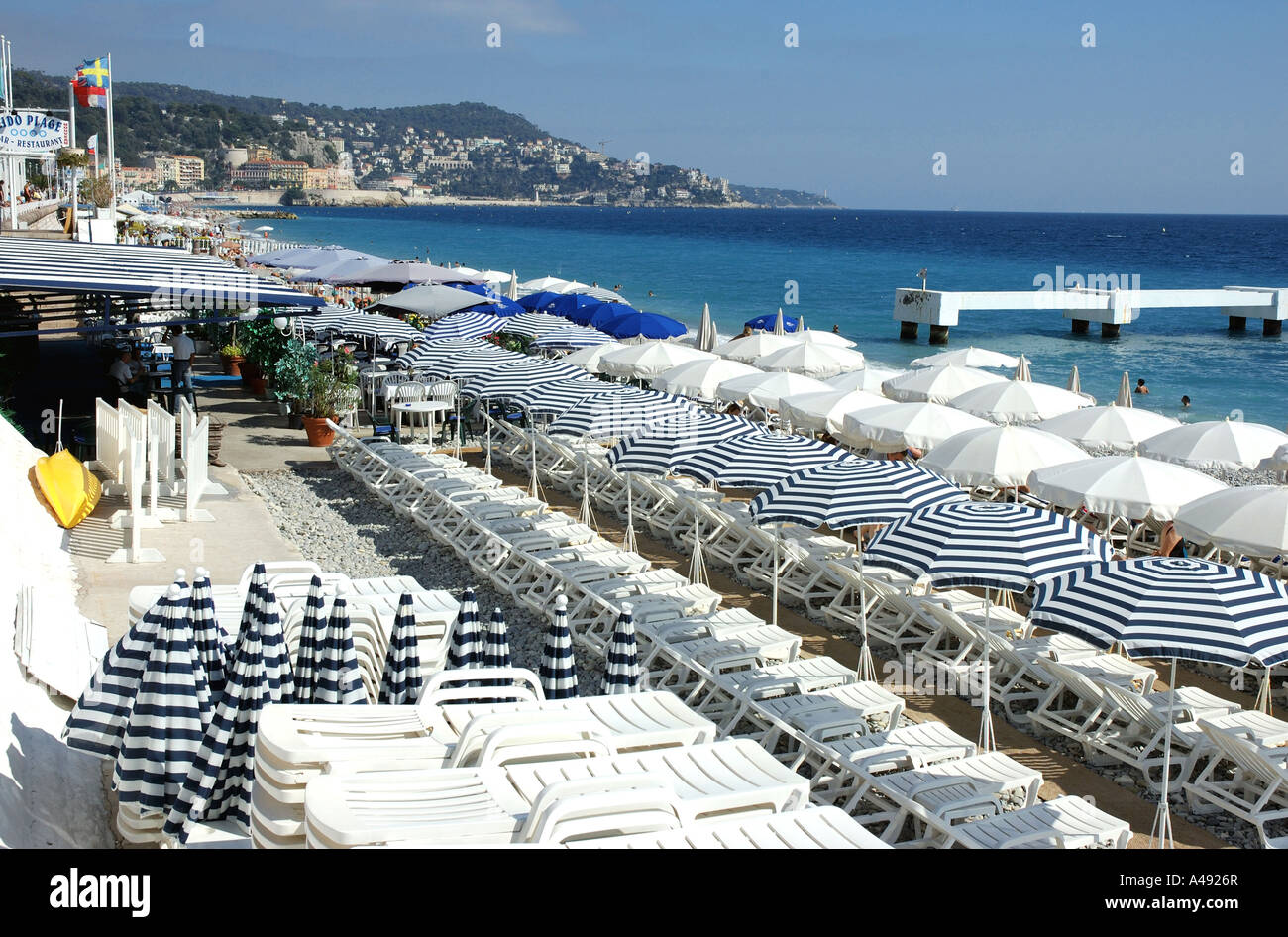 Panoramic view of seafront & beach of Nice Côte D'Azur Cote D Azur ...