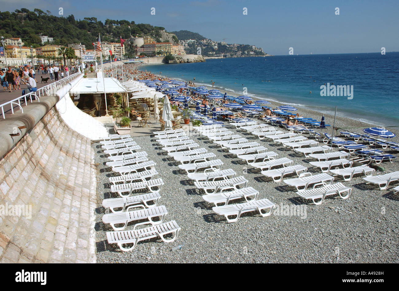Panoramic view of seafront & beach of Nice Côte D'Azur Cote D Azur ...