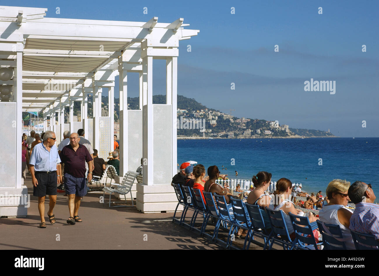 Panoramic view of seafront & beach of Nice Côte D'Azur Cote D Azur ...