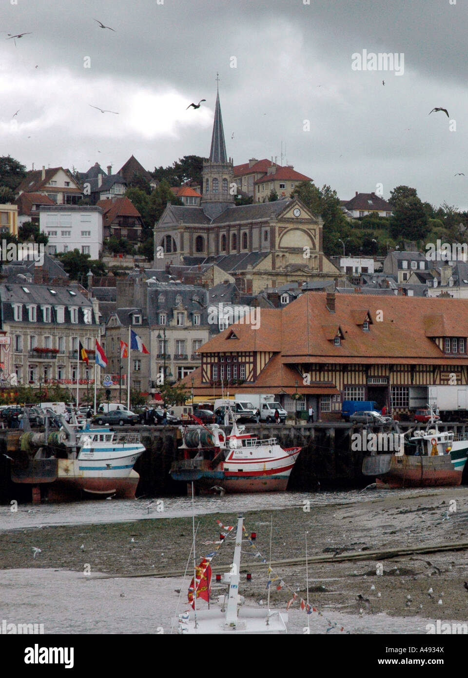 Panoramic View of Trouville English Channel La Manche Normandy ...