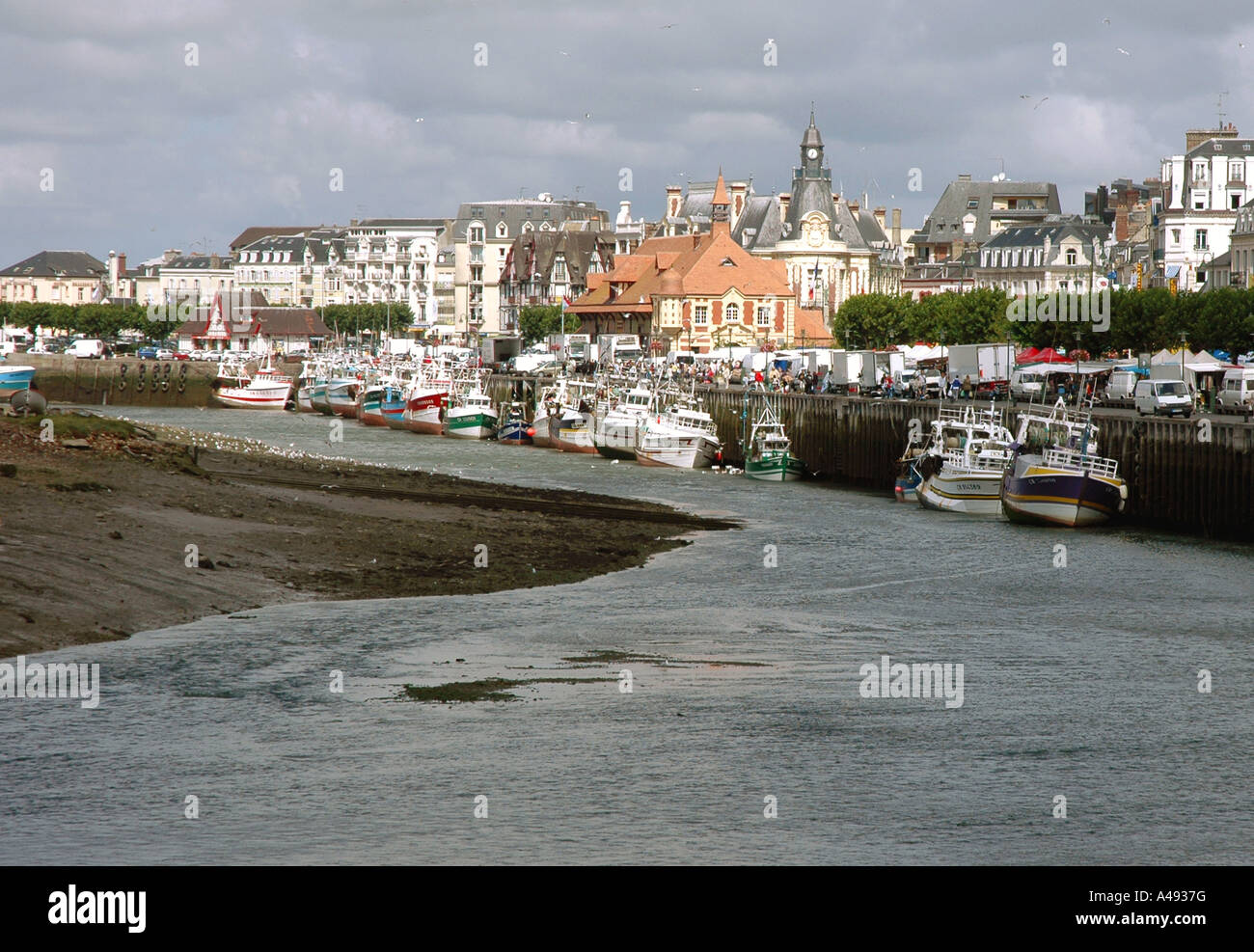 Panoramic View of Trouville English Channel La Manche Normandy ...
