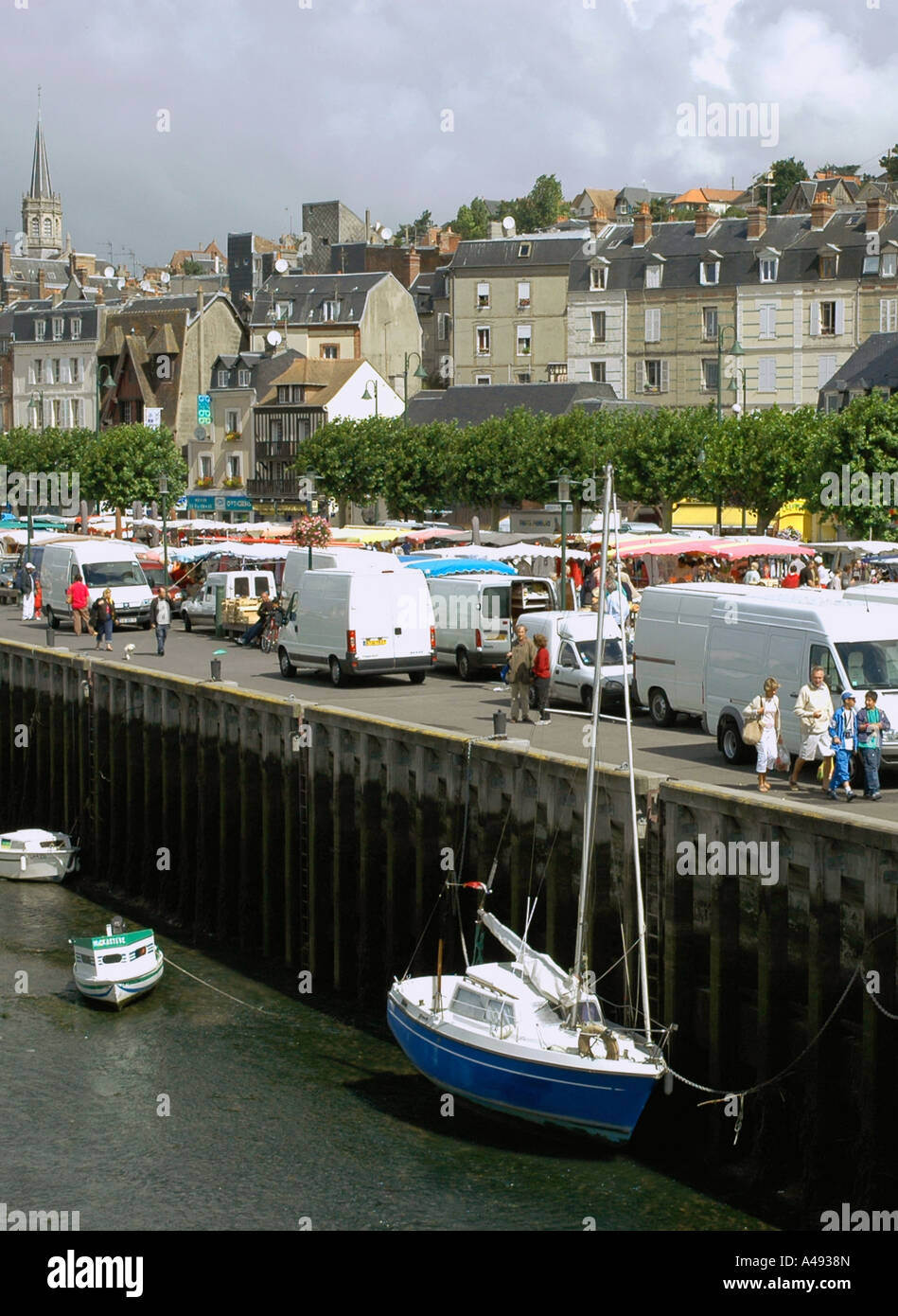 Panoramic View of Trouville English Channel La Manche Normandy ...
