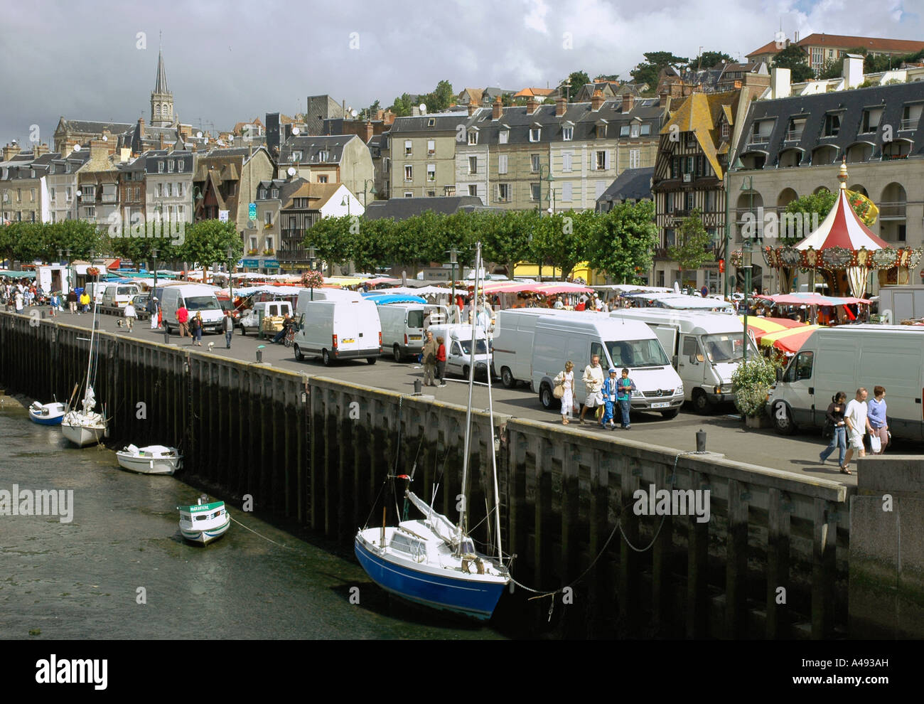 Panoramic View of Trouville English Channel La Manche Normandy ...