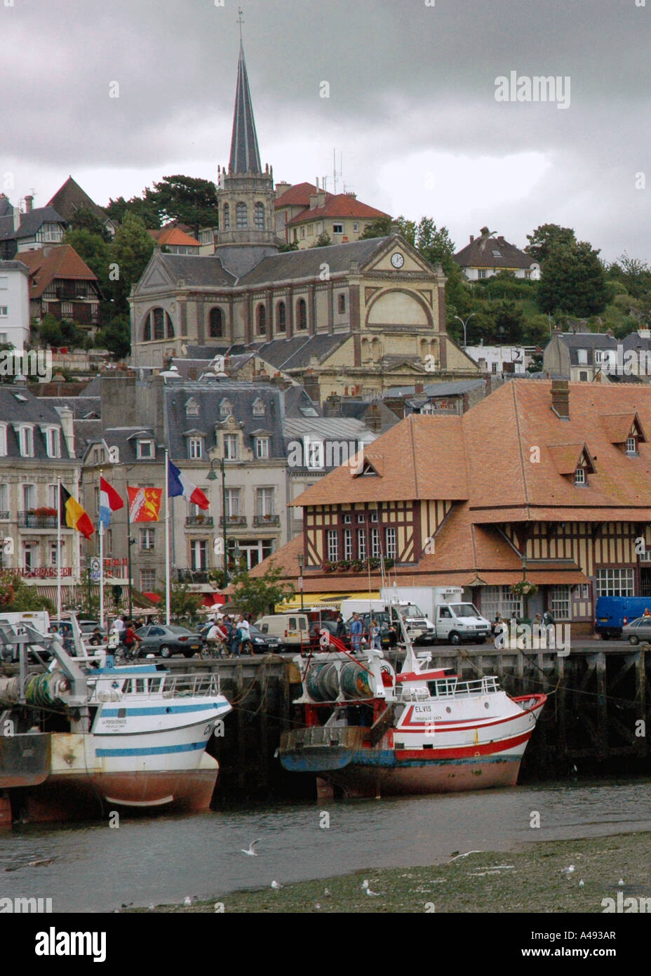 Panoramic View of Trouville English Channel La Manche Normandy ...