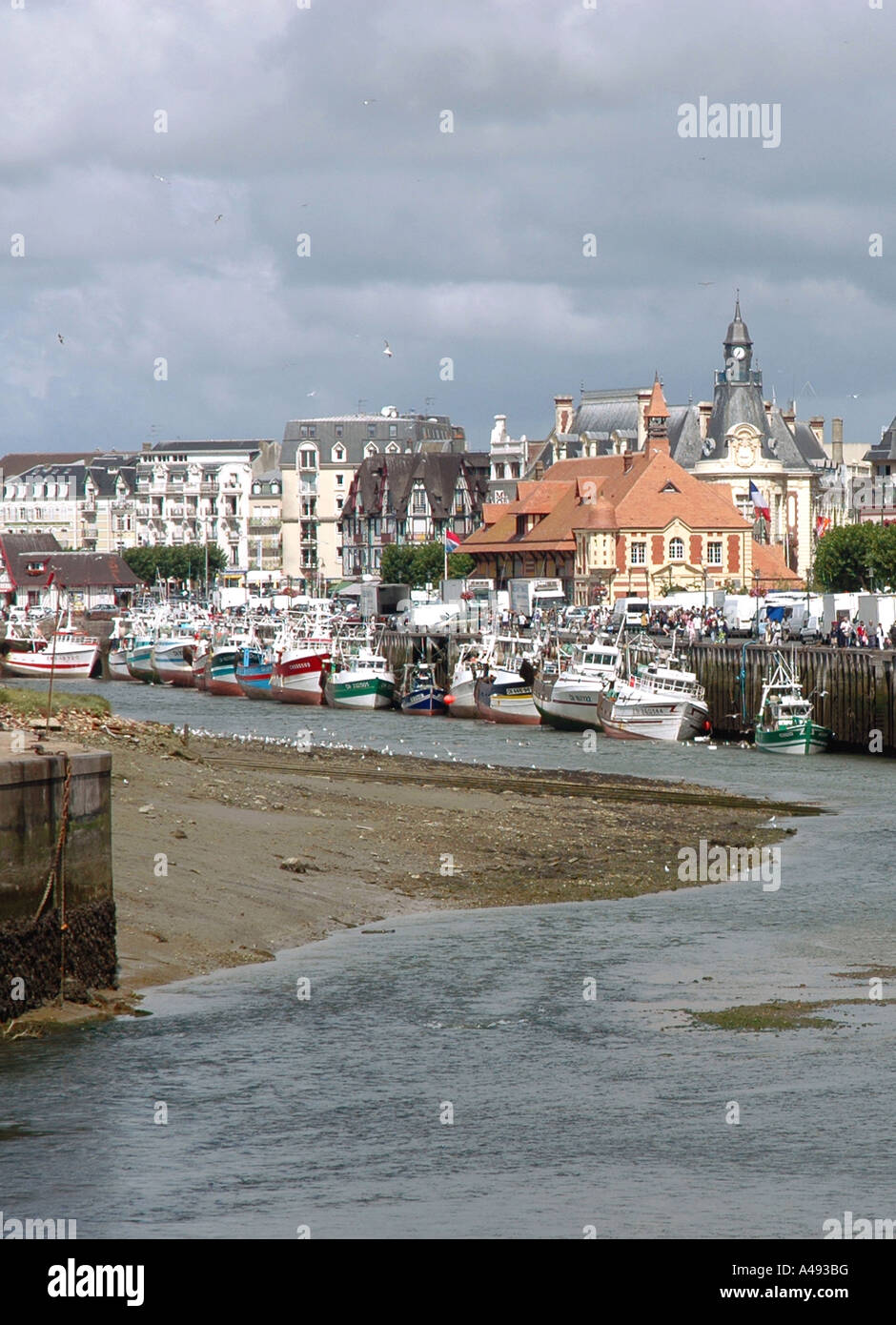 Panoramic View of Trouville English Channel La Manche Normandy ...