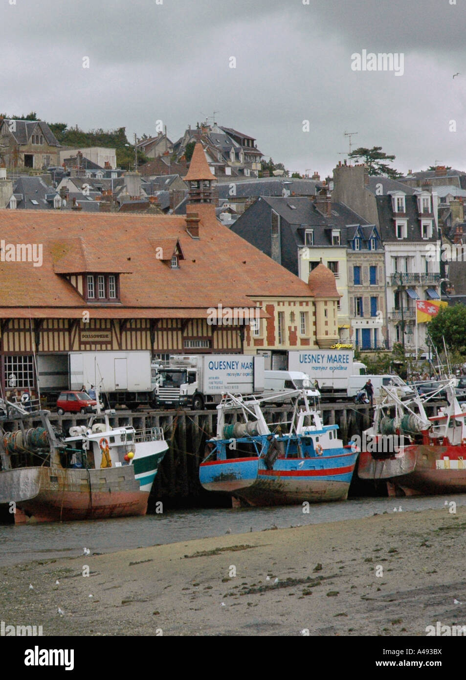 Panoramic View of Trouville English Channel La Manche Normandy ...