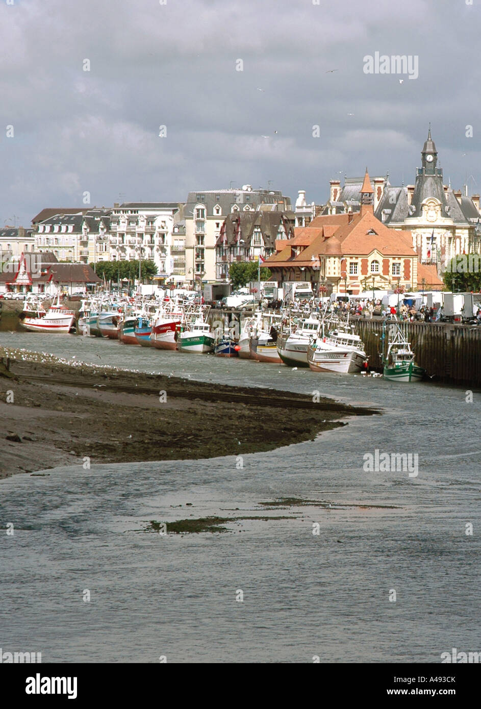 Panoramic View of Trouville English Channel La Manche Normandy ...