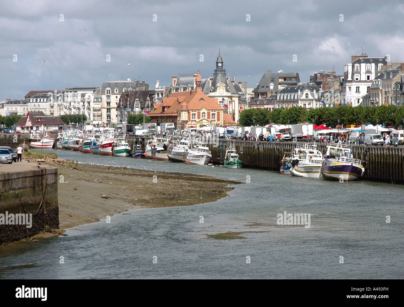Panoramic View of Trouville English Channel La Manche Normandy ...