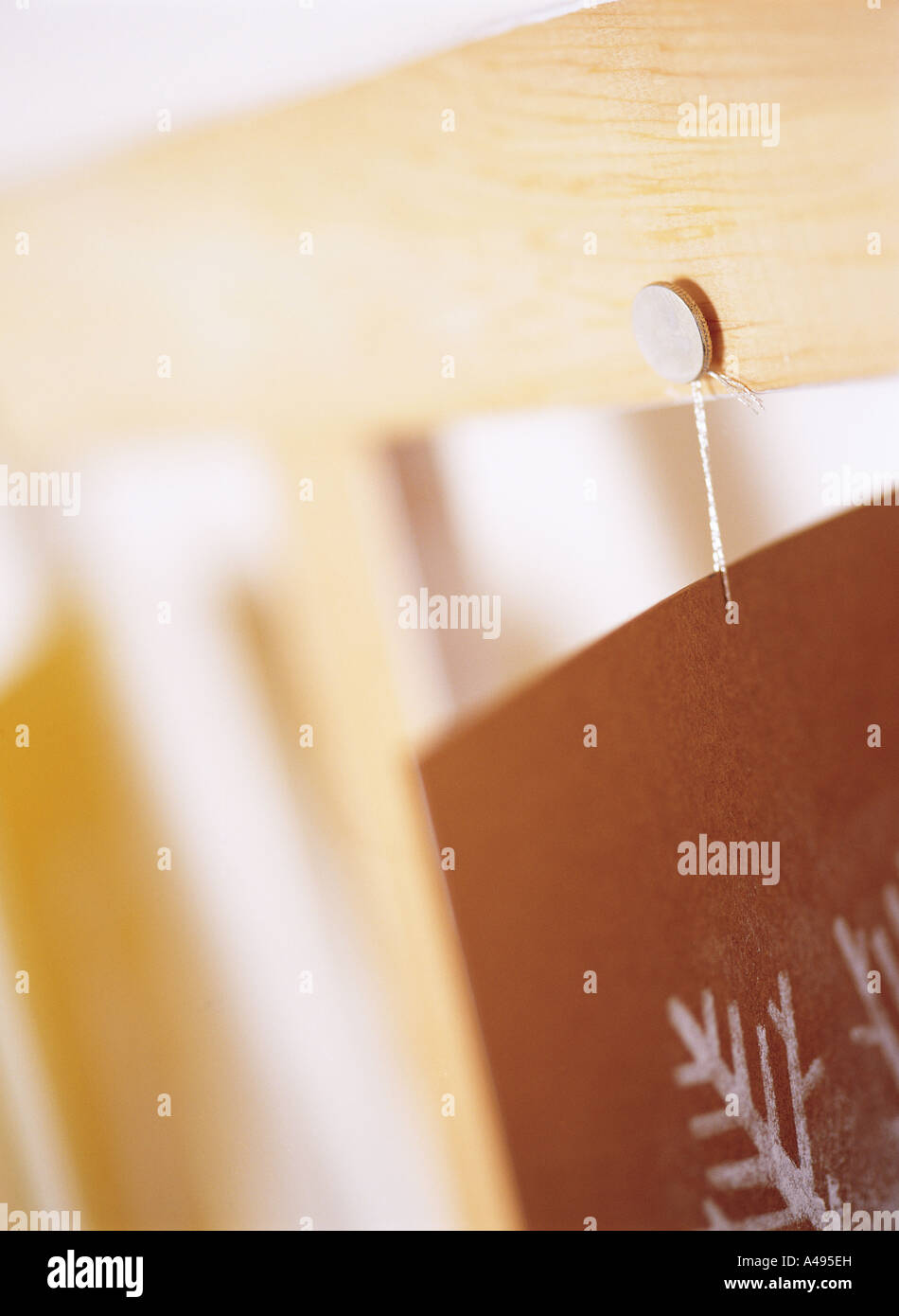 Close-up of a greeting card hanging on the wall Stock Photo - Alamy