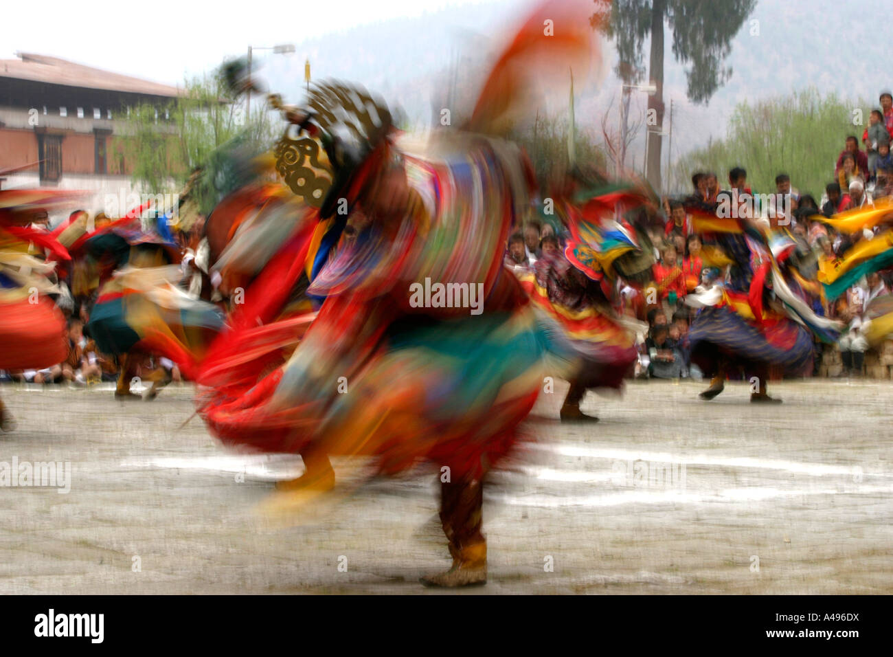 Bhutan Paro Festival Tsechu Dance of the three kinds of Ging Gyinging ...