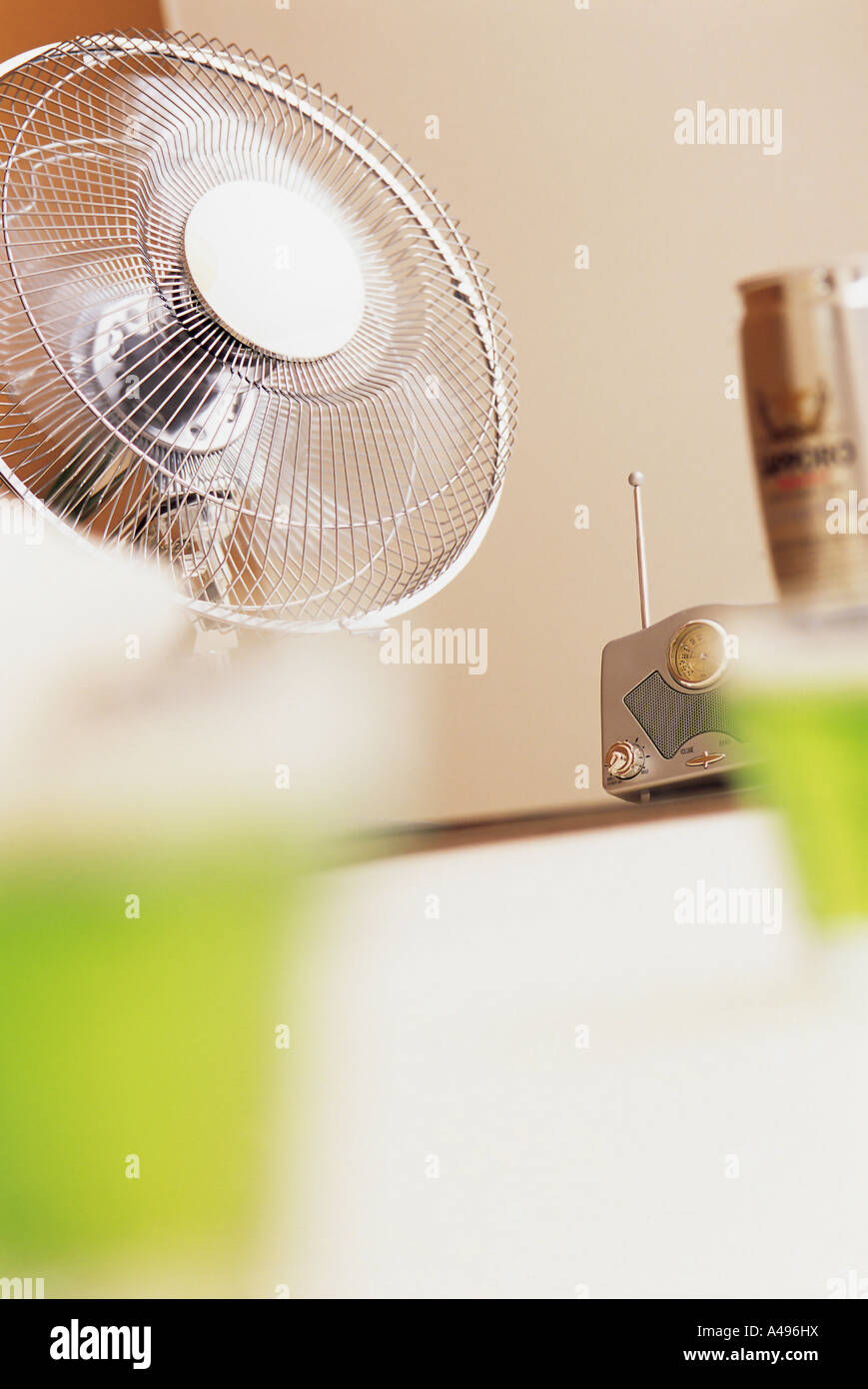 Low angle view of an electric fan Stock Photo - Alamy