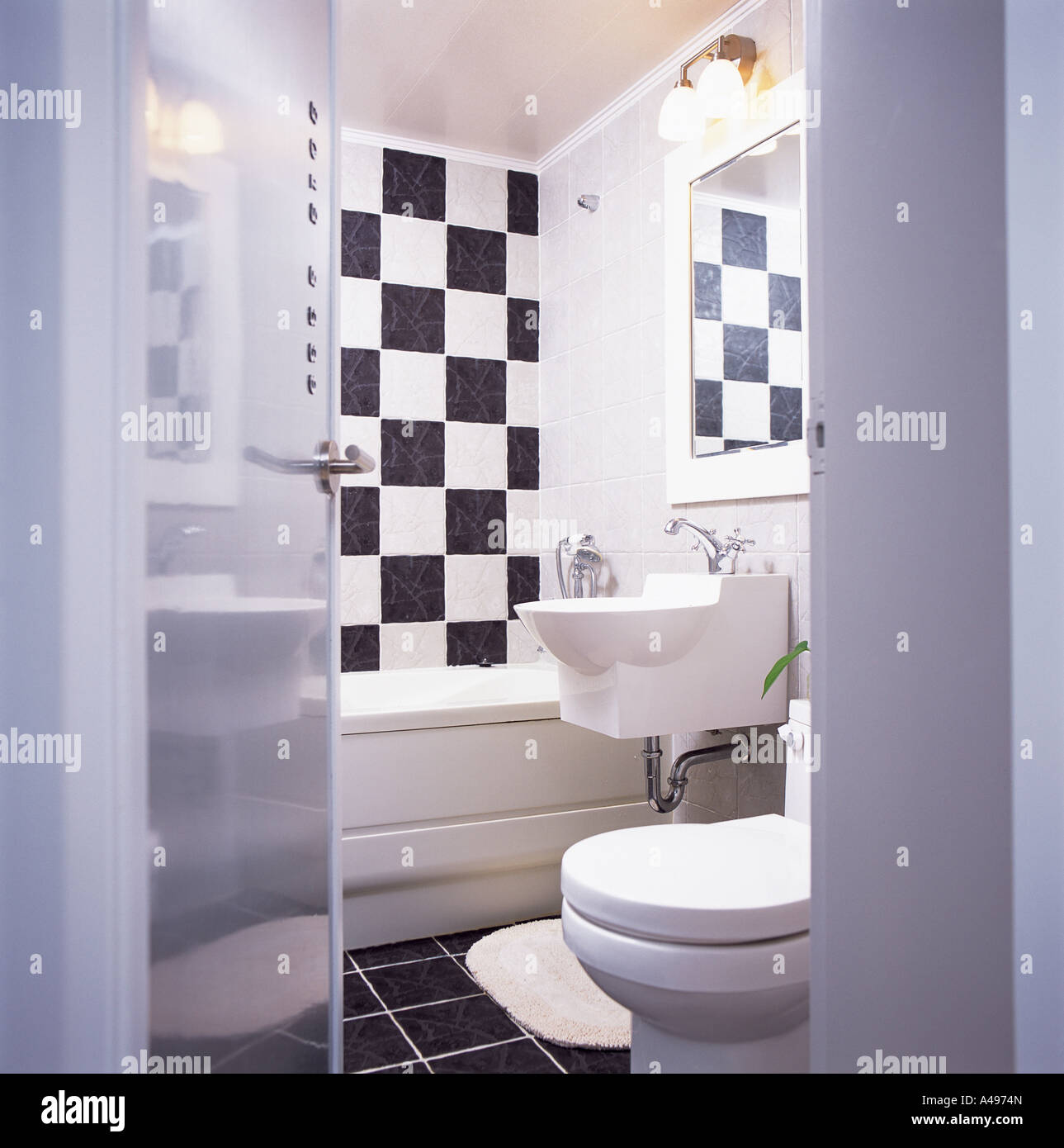 Interiors of a bathroom Stock Photo - Alamy