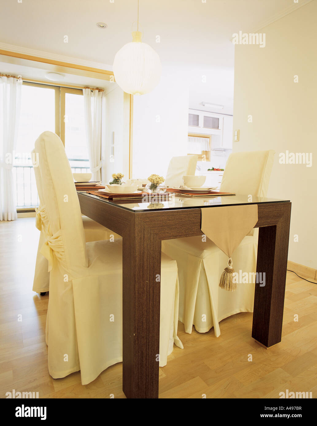 Close-up of a dining table Stock Photo - Alamy