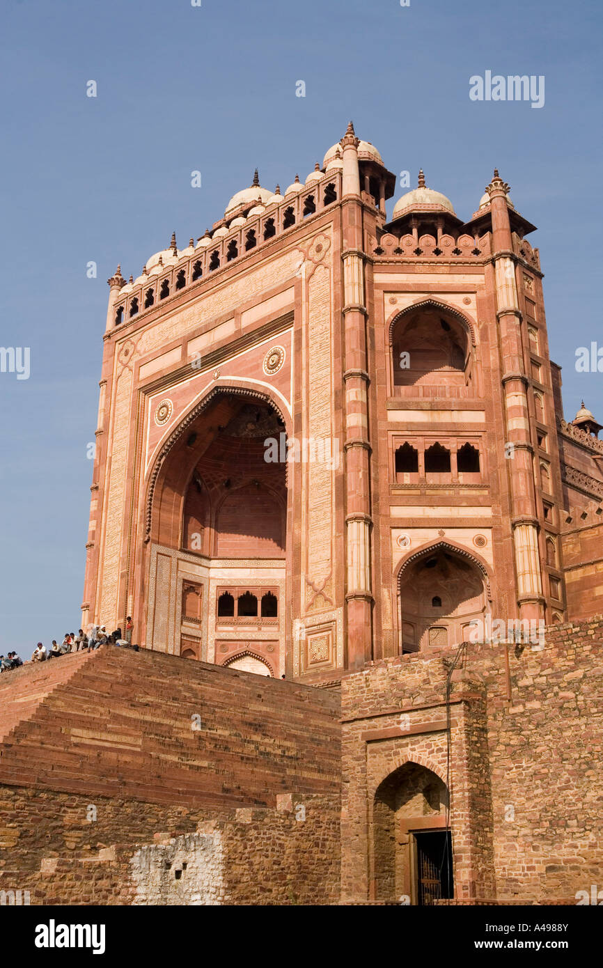 India Uttar Pradesh Fatehpur Sikri Jama Masjid entrance the Buland ...