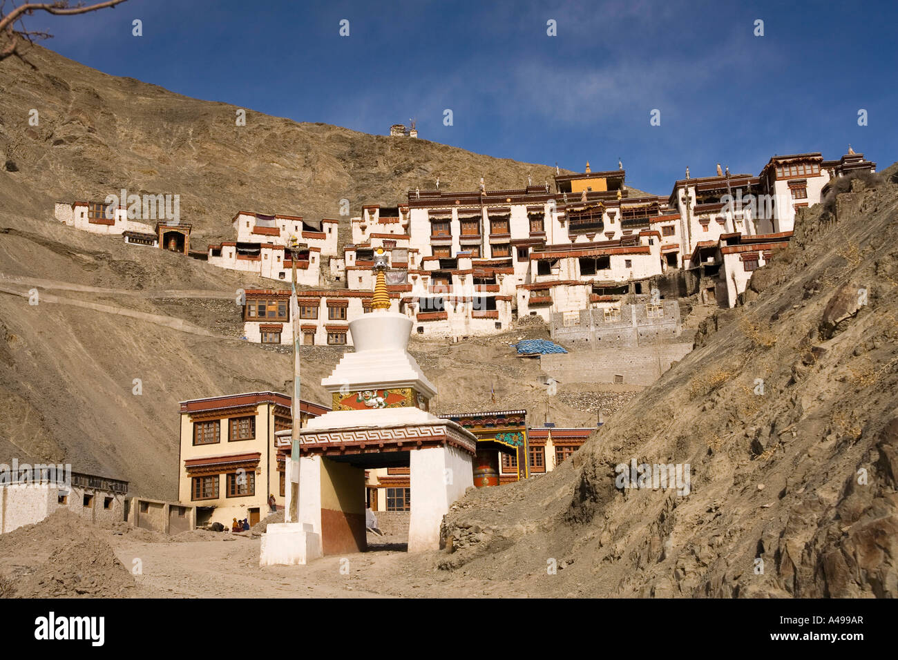 India Ladakh Rhizong monastery chorten Stock Photo - Alamy