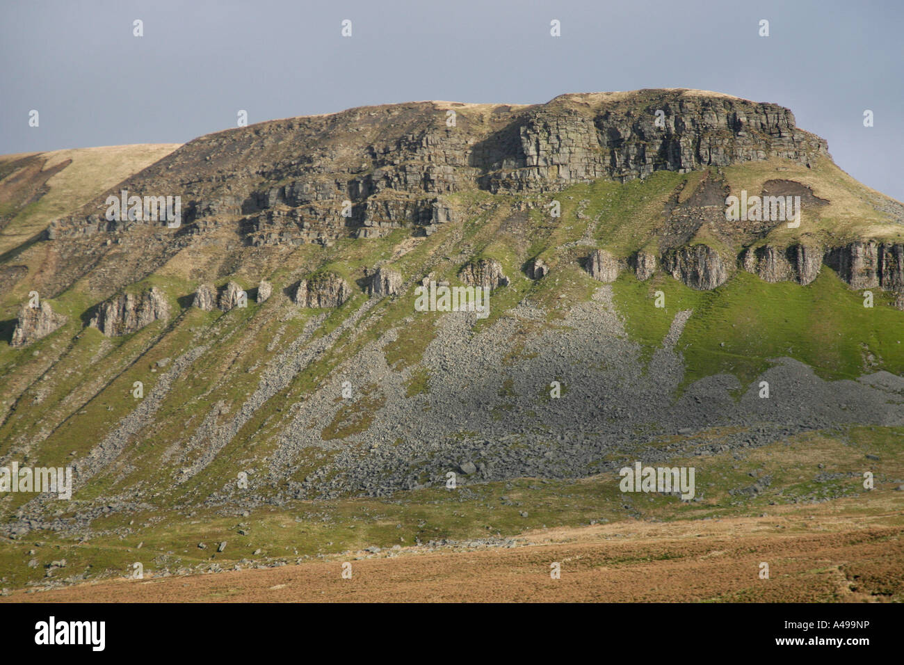 Pen-y-ghent's western cliffs Stock Photo - Alamy