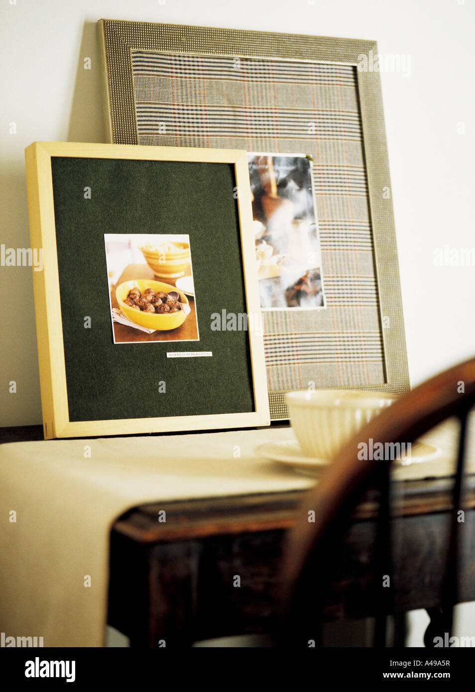 Close-up of a frame on the table Stock Photo - Alamy