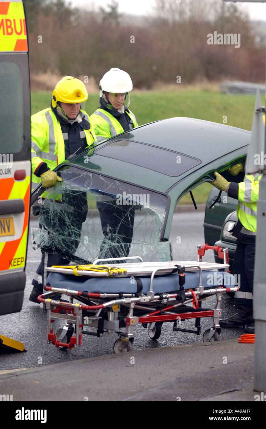 Car crash road traffic accident crash rta rtc Stock Photo - Alamy