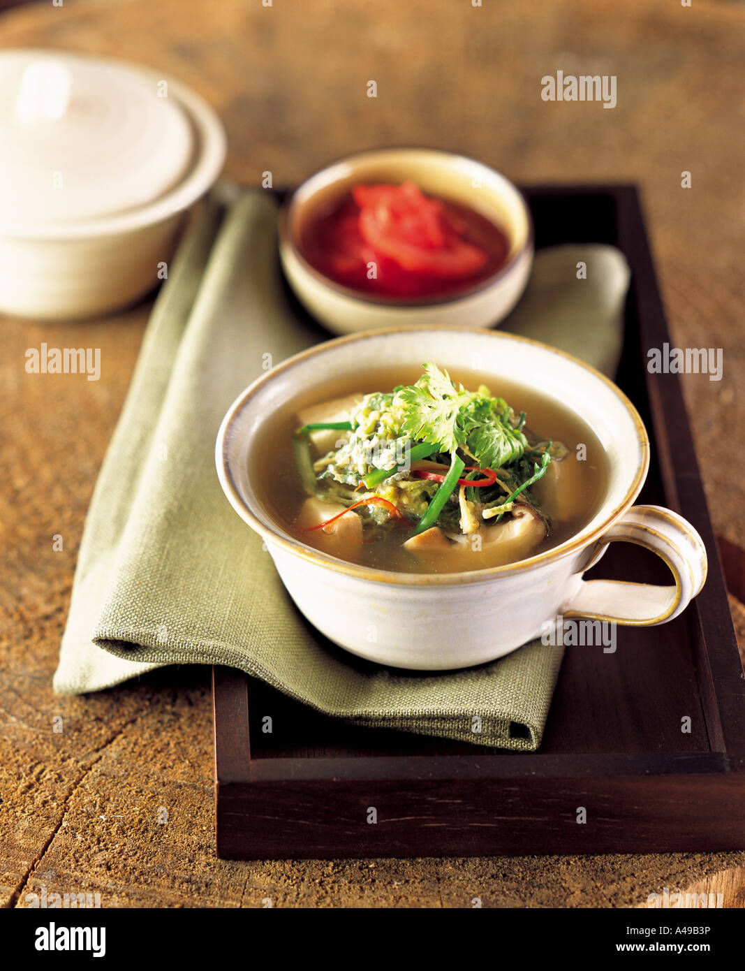 High angle view of a vegetable soup Stock Photo - Alamy