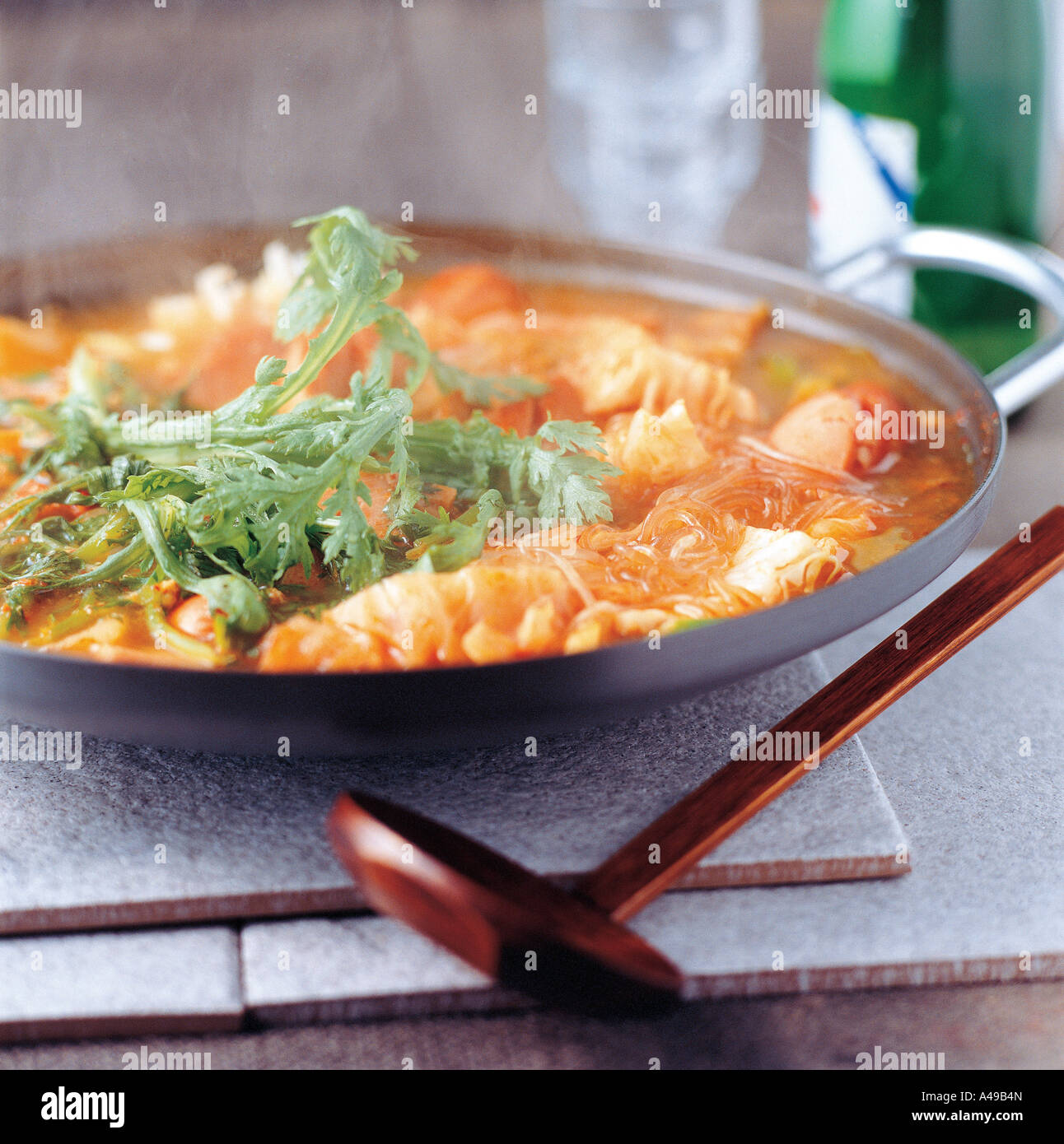 Close-up of curried noodles Stock Photo - Alamy