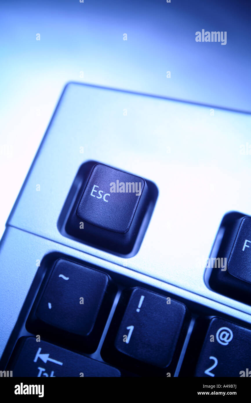 Escape key on computer keyboard Stock Photo - Alamy