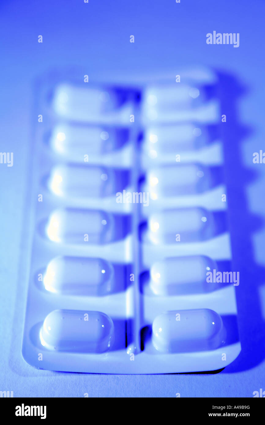 Capsules in packaging Stock Photo - Alamy