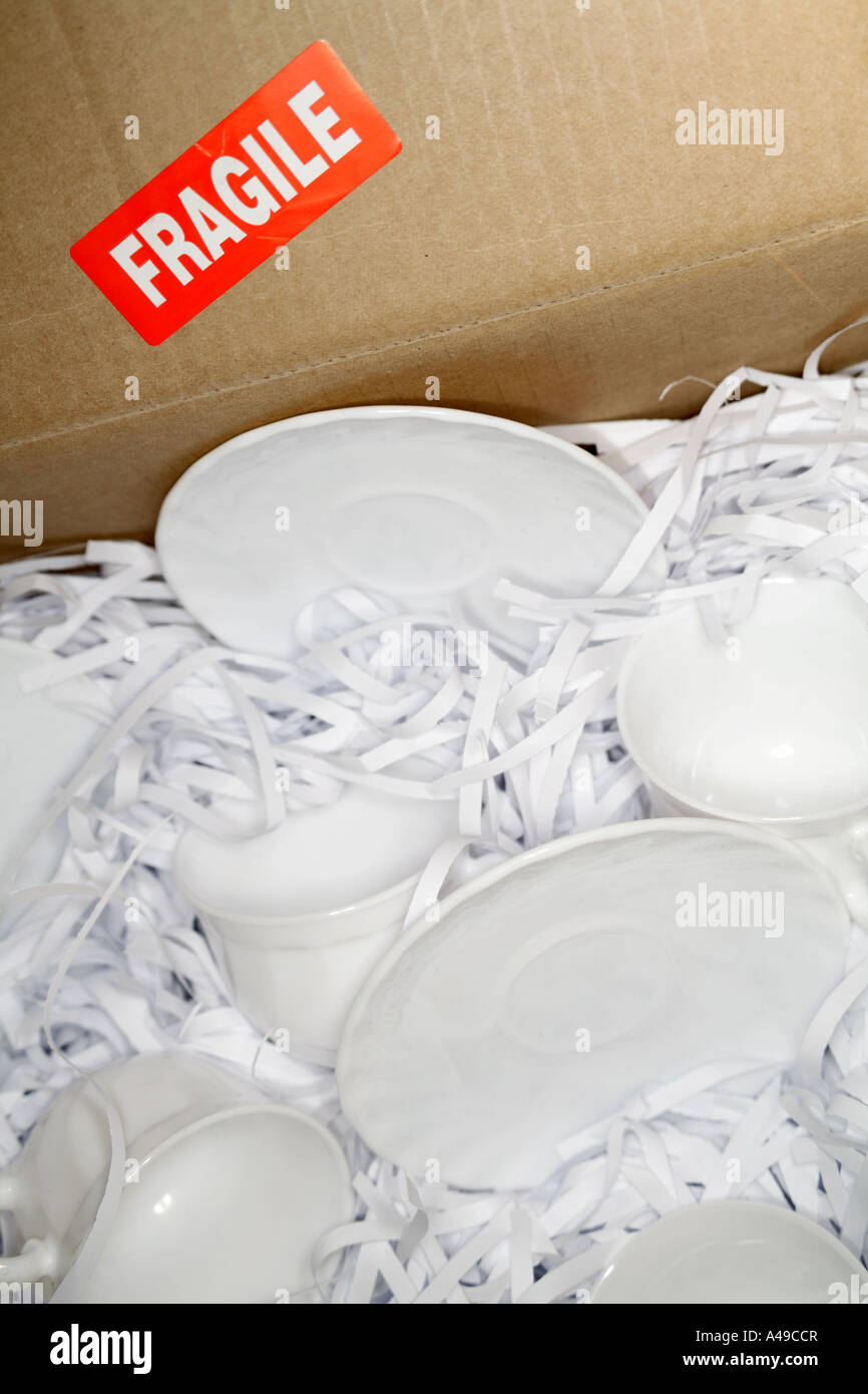 Fragile warning china hi-res stock photography and images - Alamy
