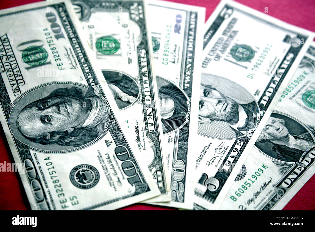 U.S. paper currency Stock Photo - Alamy