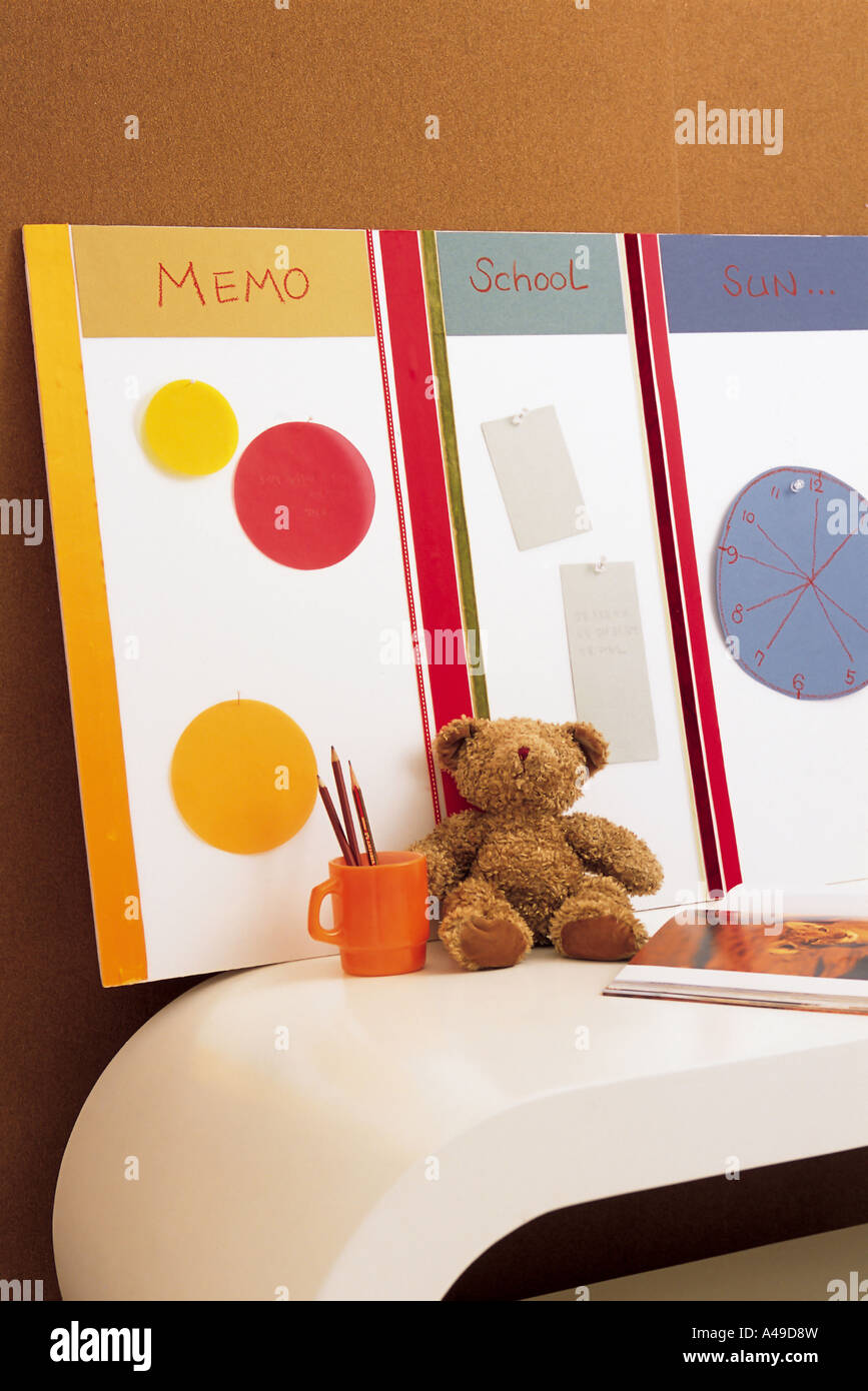 Teddy bear on the table Stock Photo - Alamy