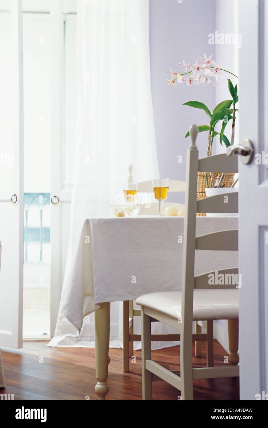 Table set for two Stock Photo - Alamy