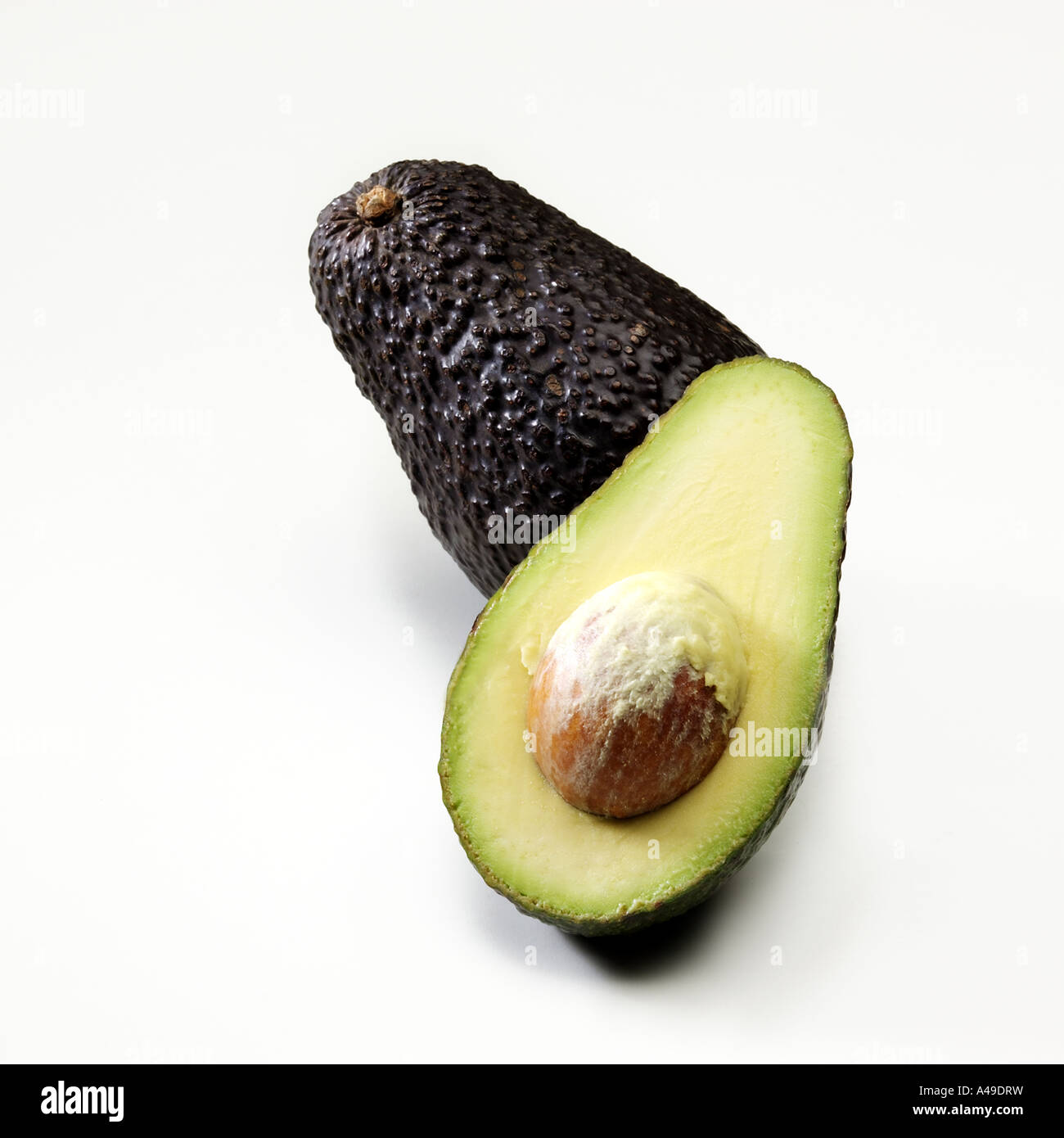 Avocado pear fruit healthy food half halves hi-res stock photography ...