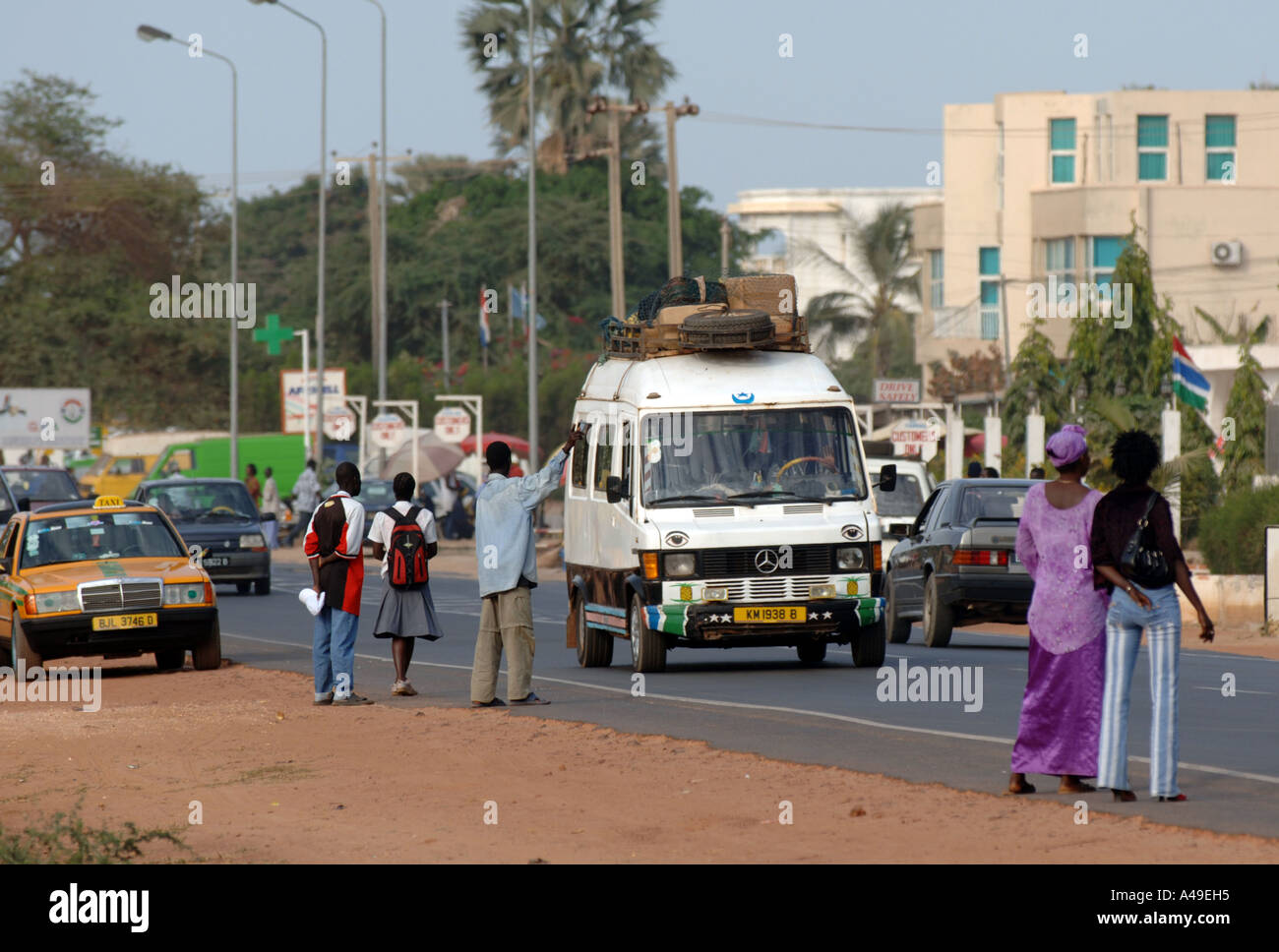 The Gambia, street scene Stock Photo - Alamy