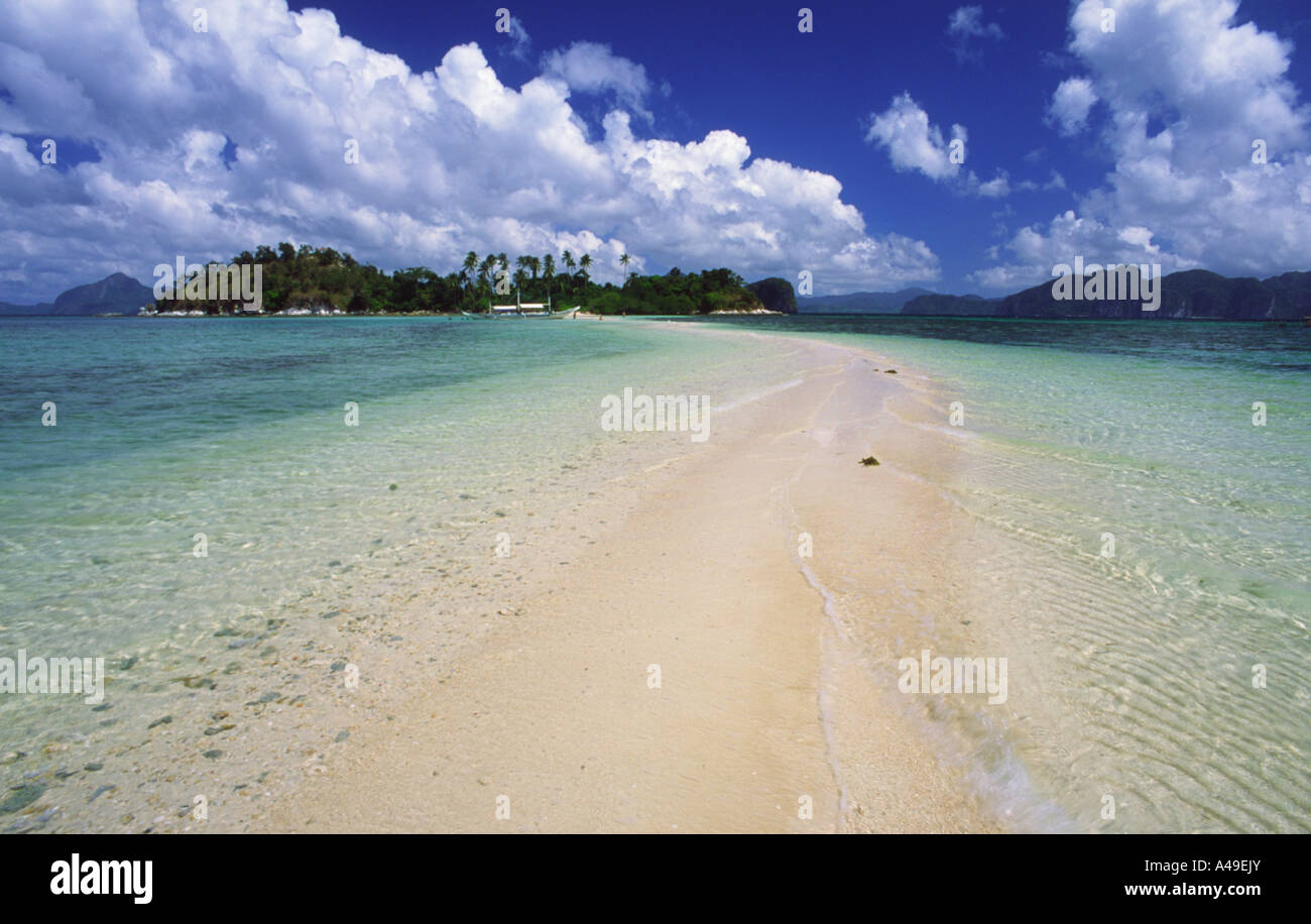 Snake island in the Bacuit archipelago Palawan Philippines Southeast ...