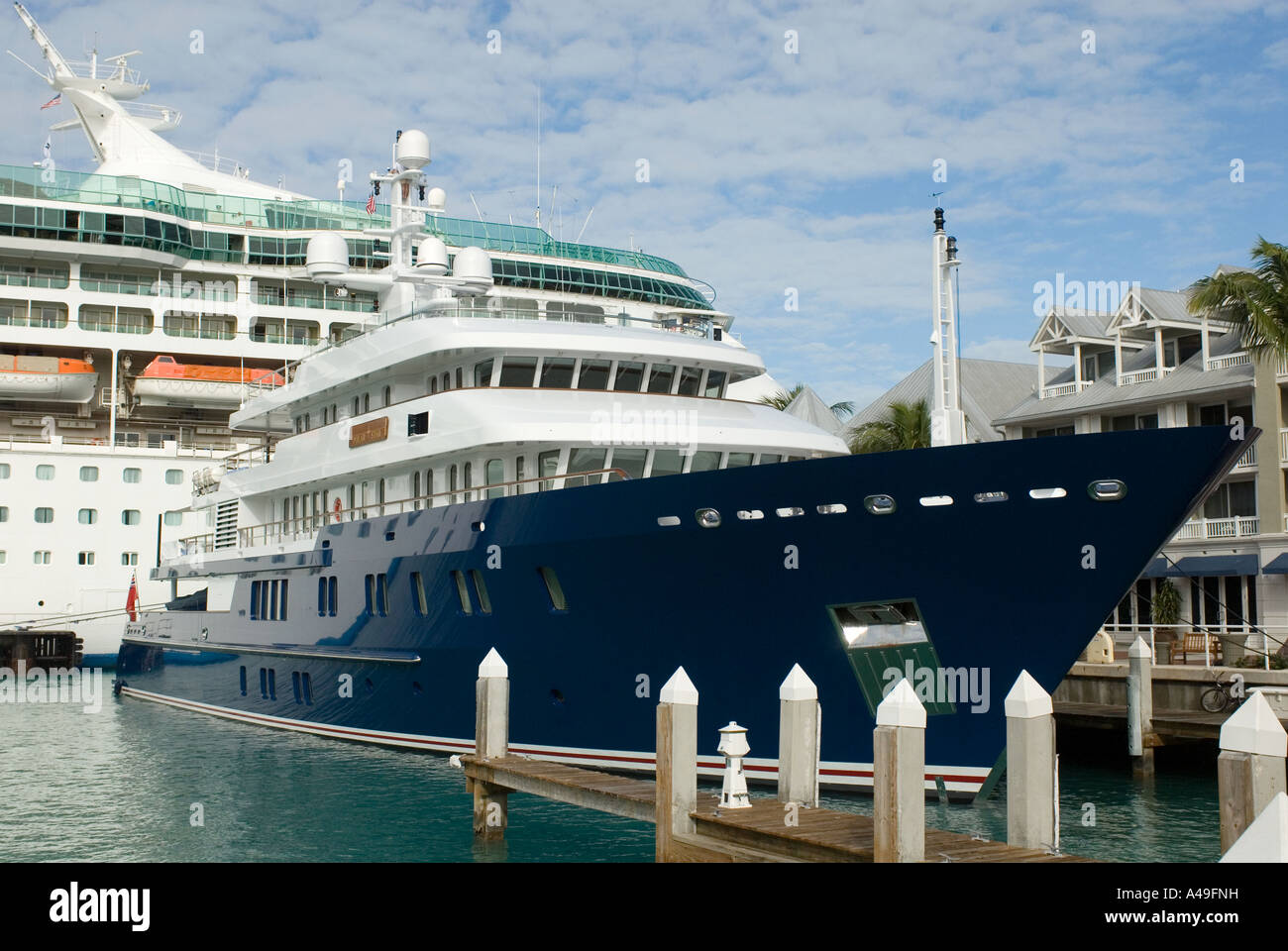 USA Florida Keys Ships docked in Key West Harbor Stock Photo - Alamy