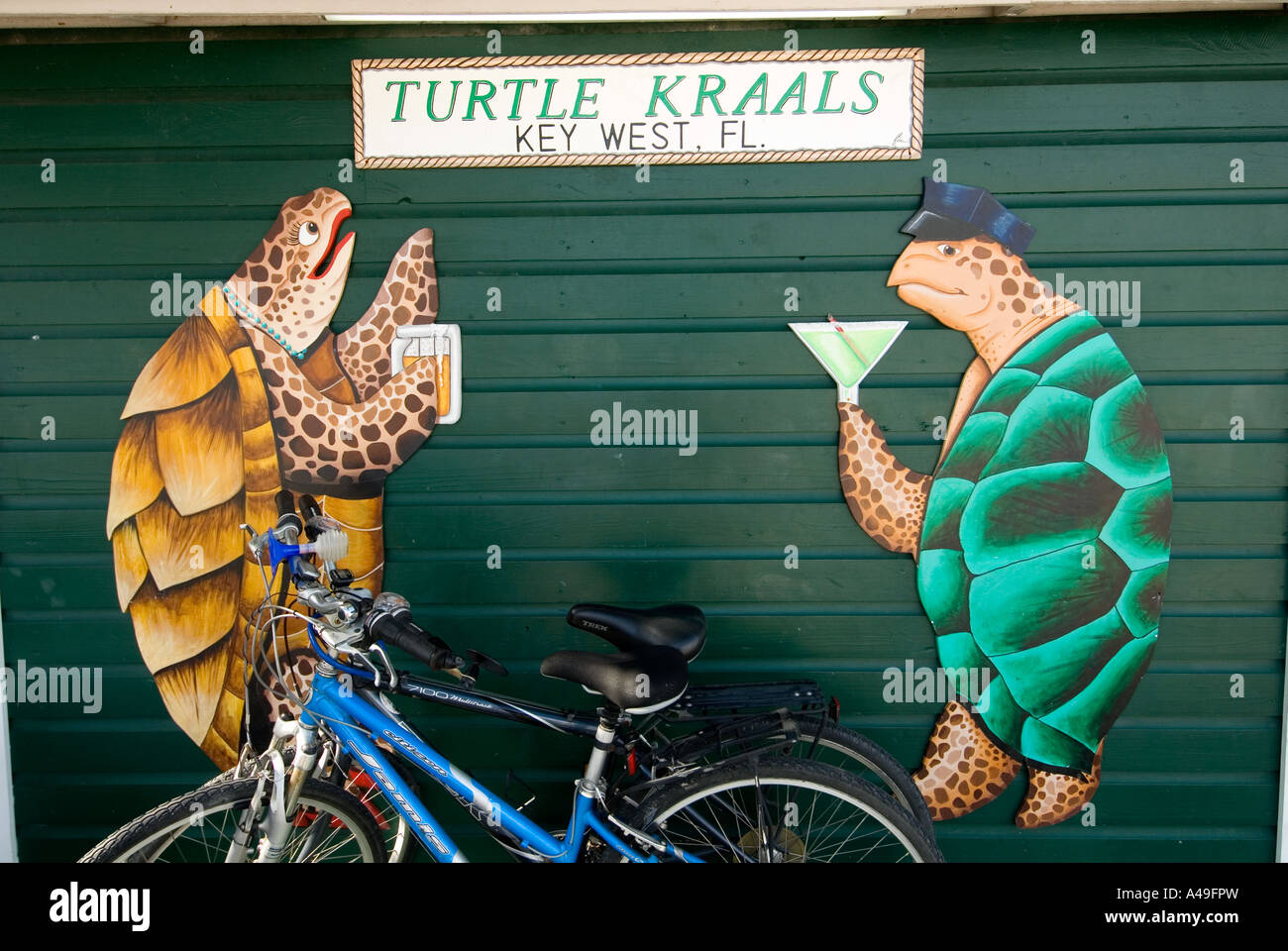 USA Florida Keys Turtle Kraals Pub in the historic waterfront district ...