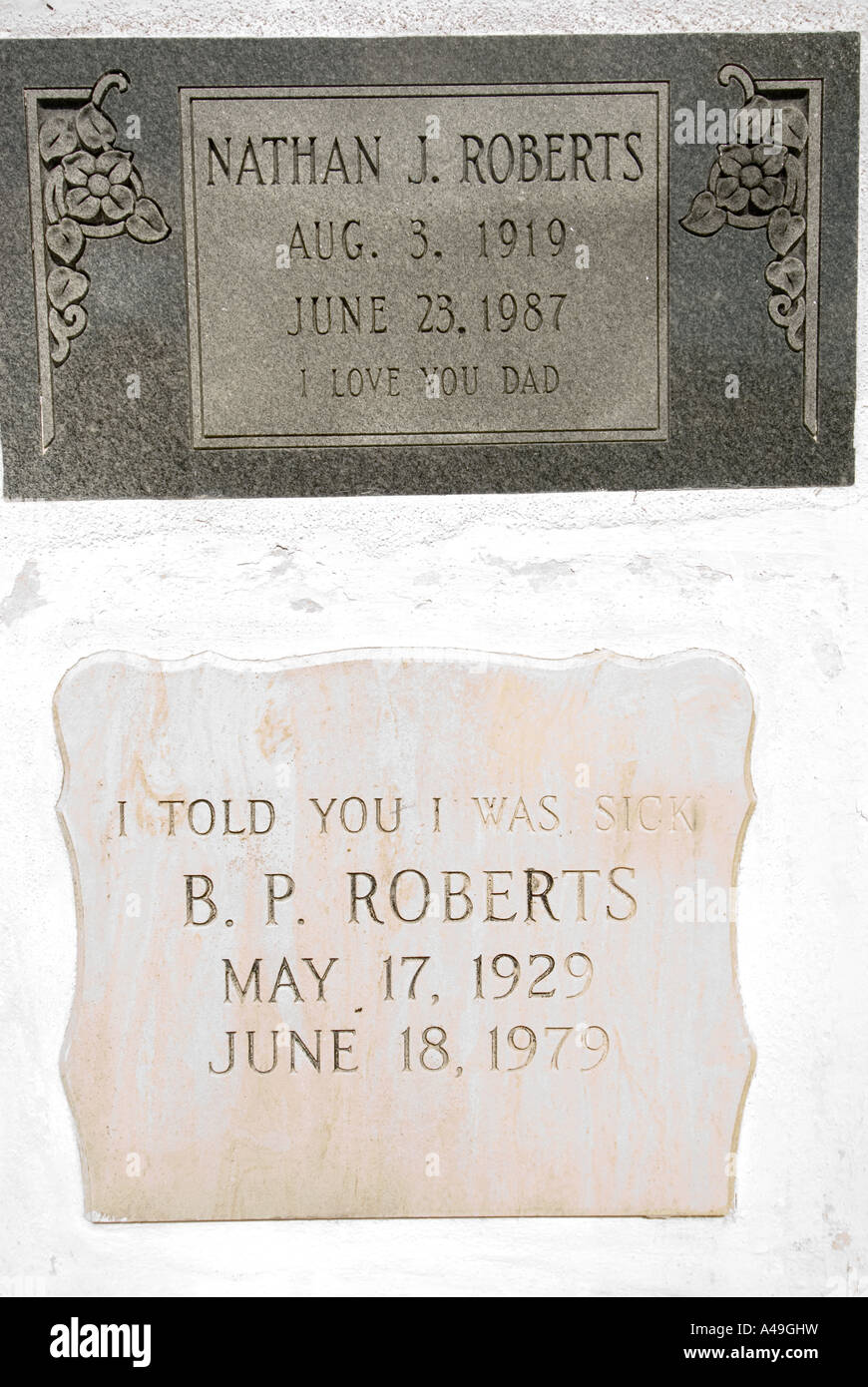 USA Florida Keys Key West Grave Cementary Grave Stones Stock Photo - Alamy