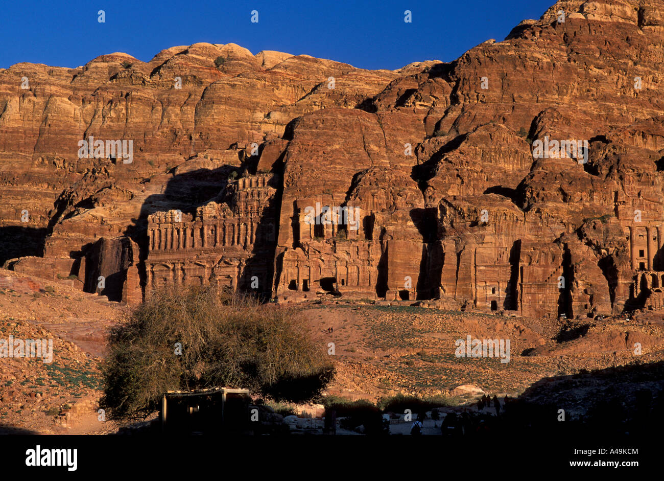 Royal Tombs Petra Jordan Middle East Stock Photo - Alamy